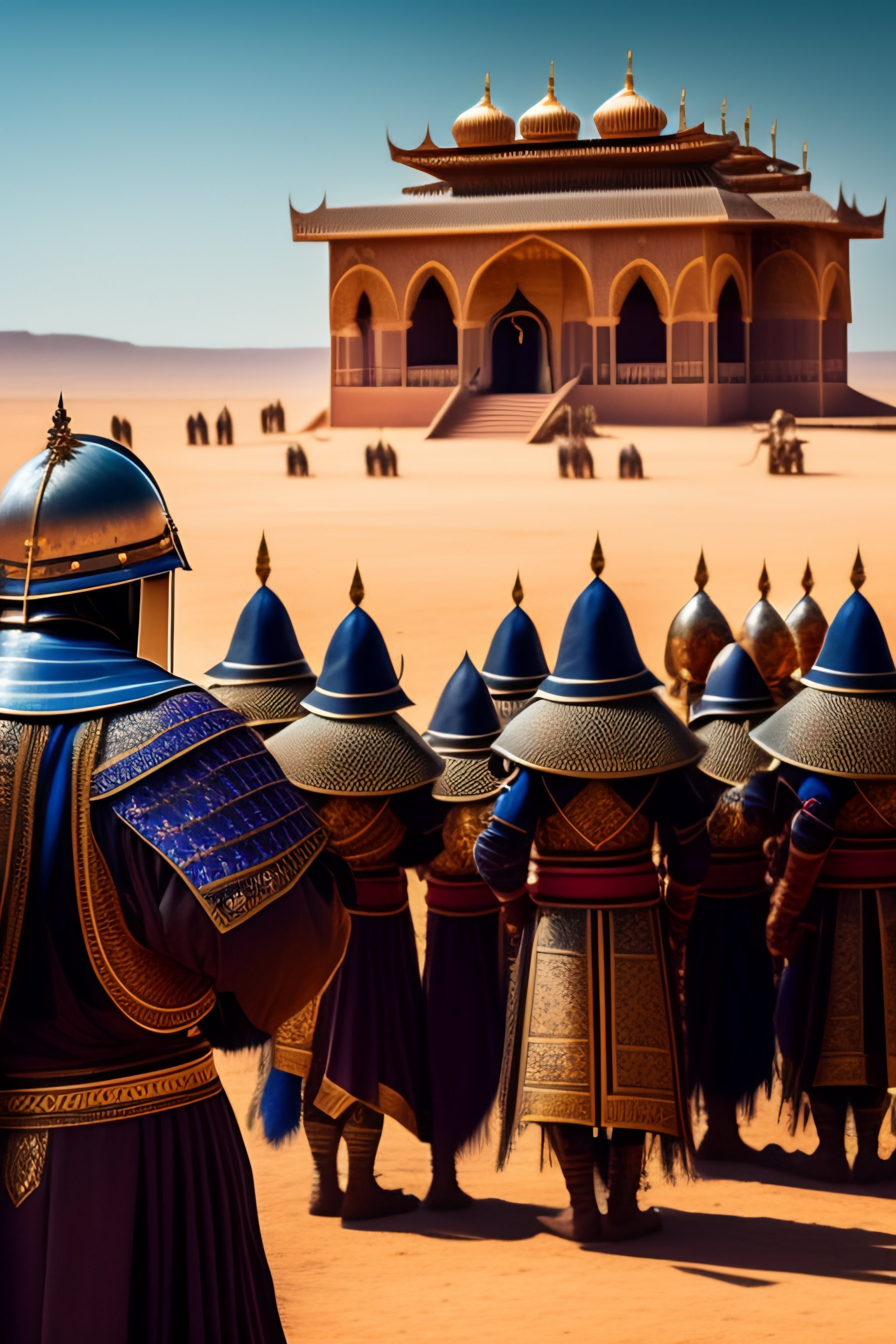 Lexica - Knights protecting an african palace