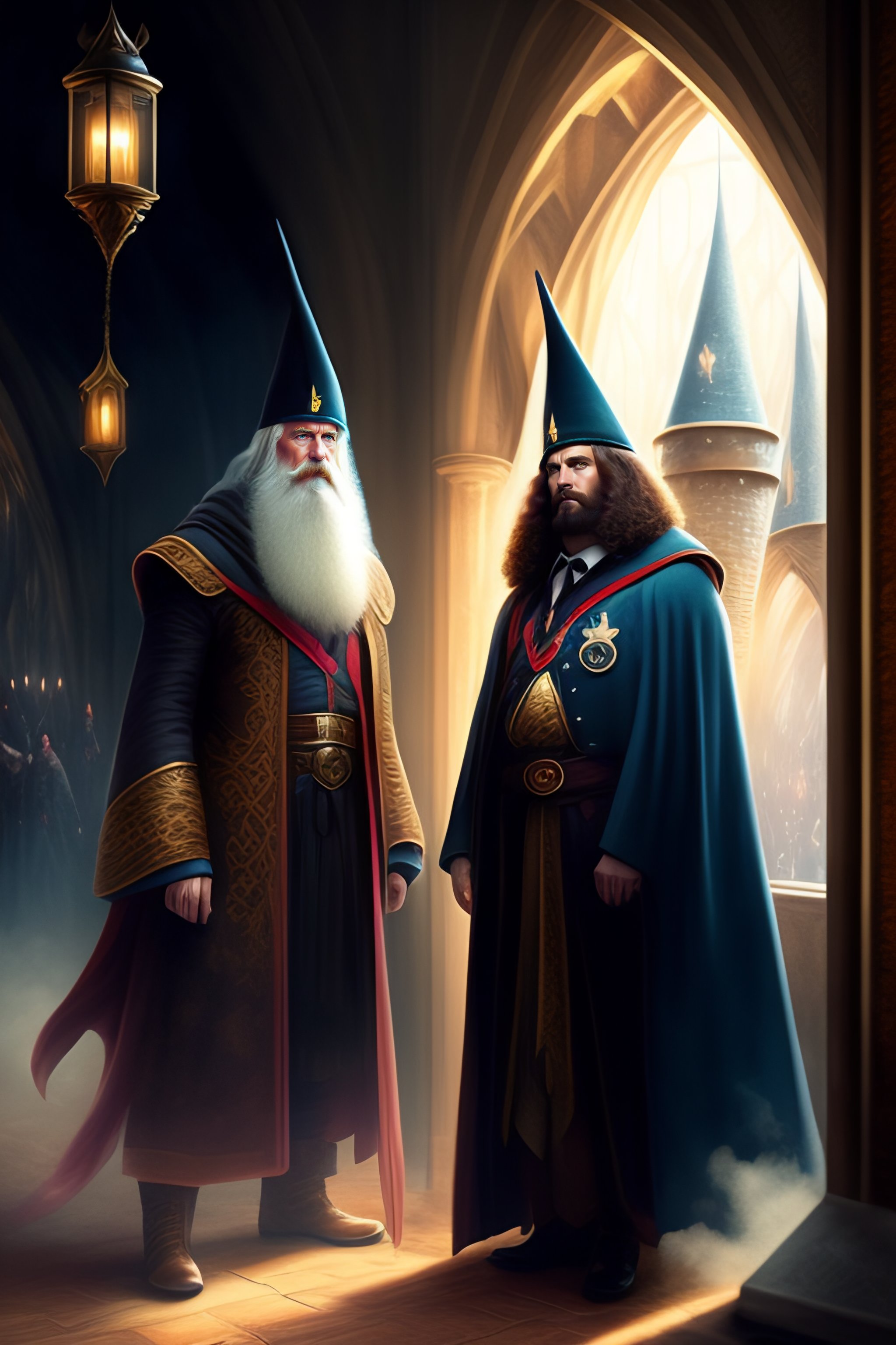 Lexica - 2 wizards inside Hogwarts