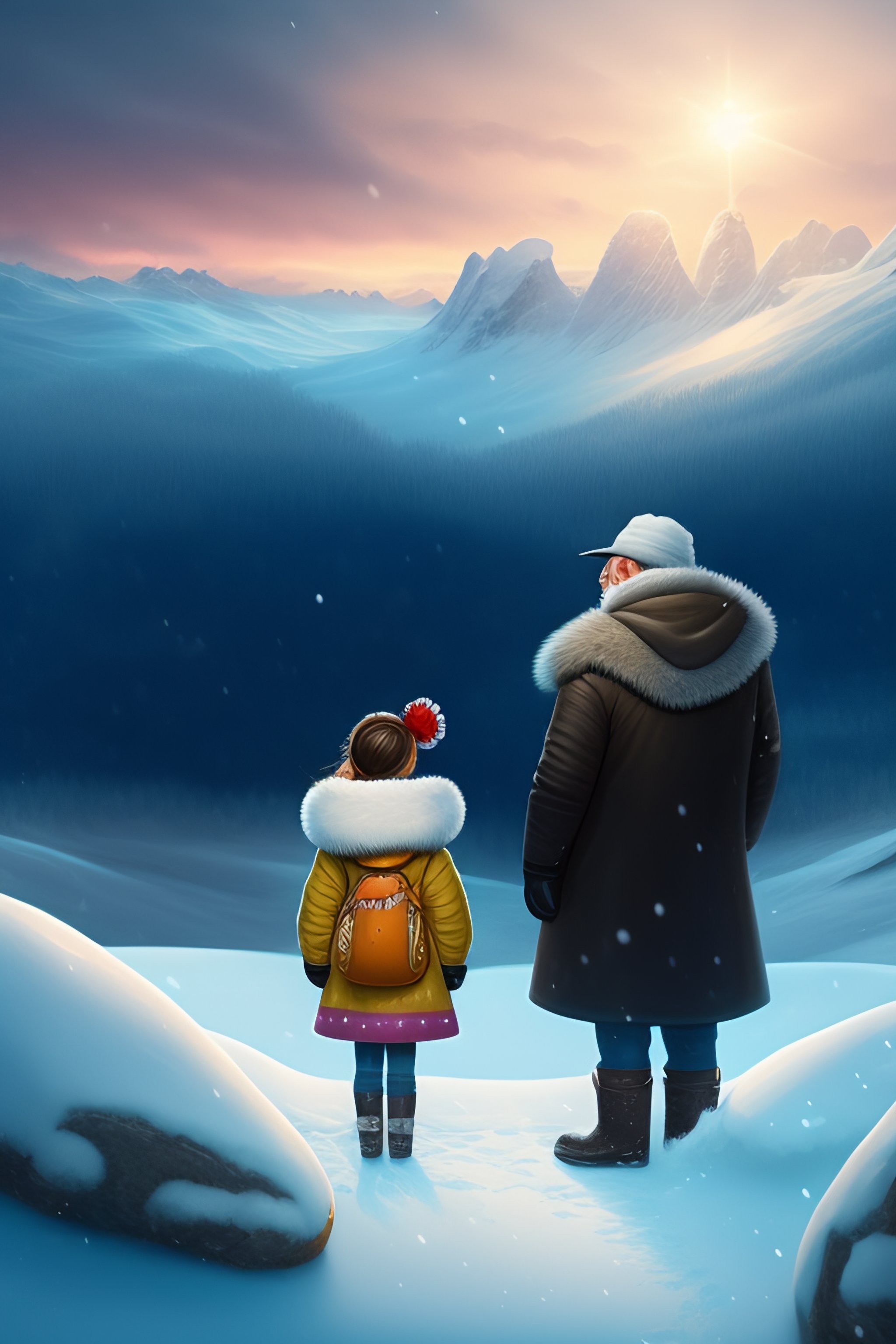 Lexica - Children's story about two girls who get frozen in snow and ...