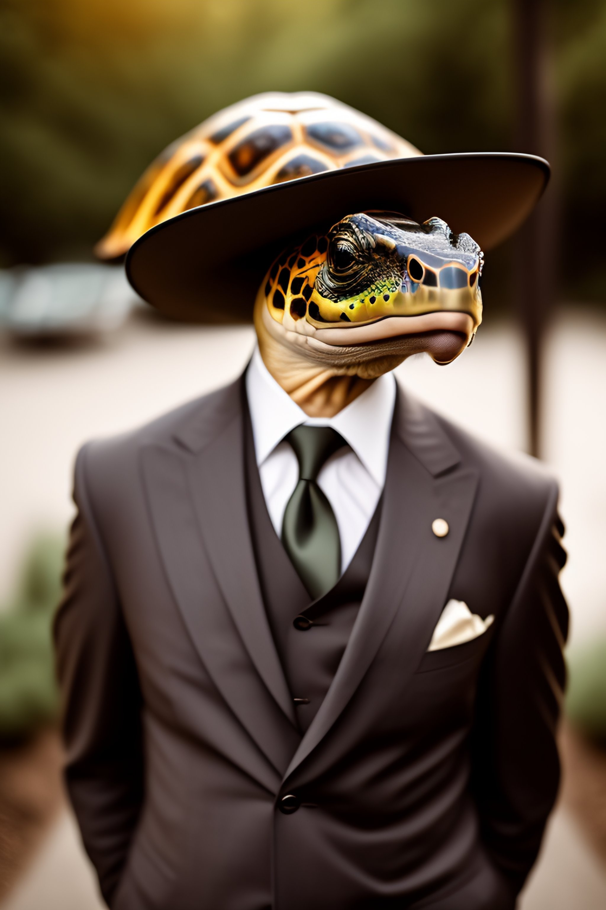 Lexica - Humanoid tortoise in a suit
