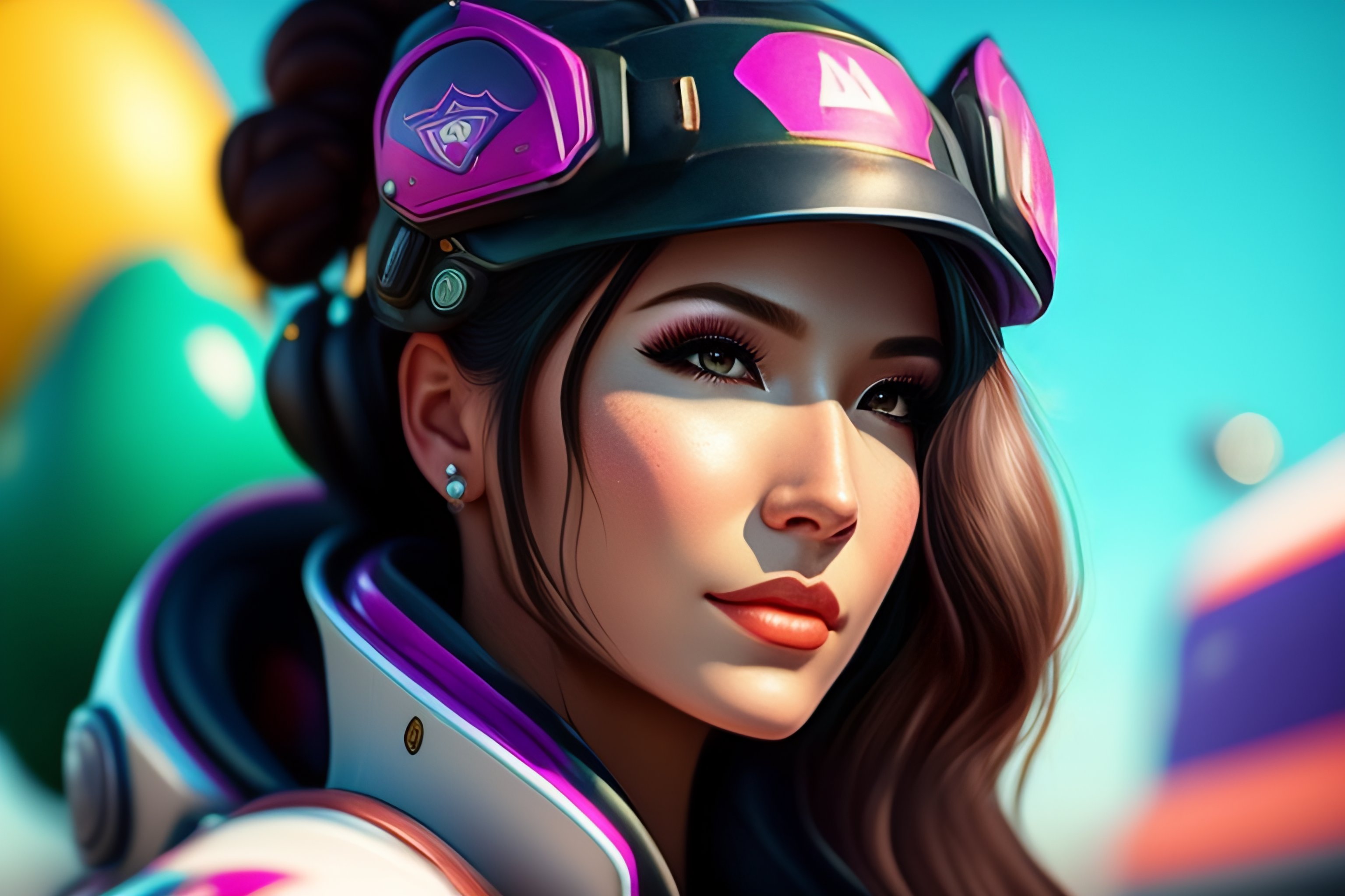 Lexica - Portrait of d.va from overwatch