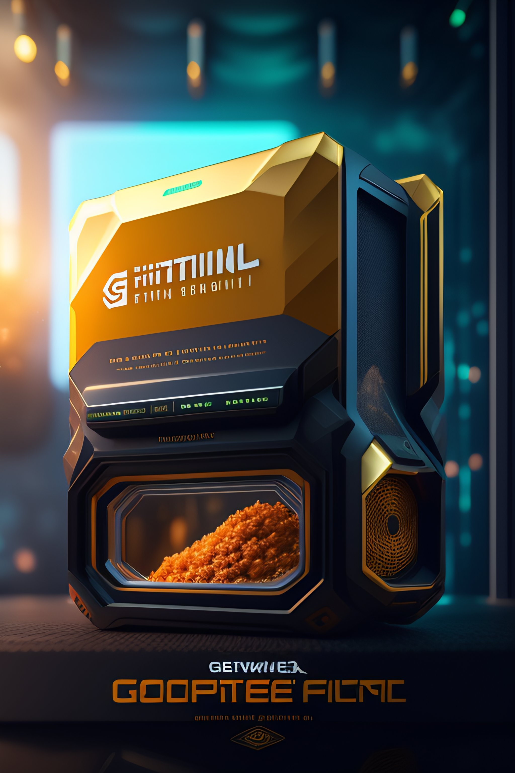 Lexica - Cinematic Nvidia GeForce Gaming Cereal Box, in a futuristic ...
