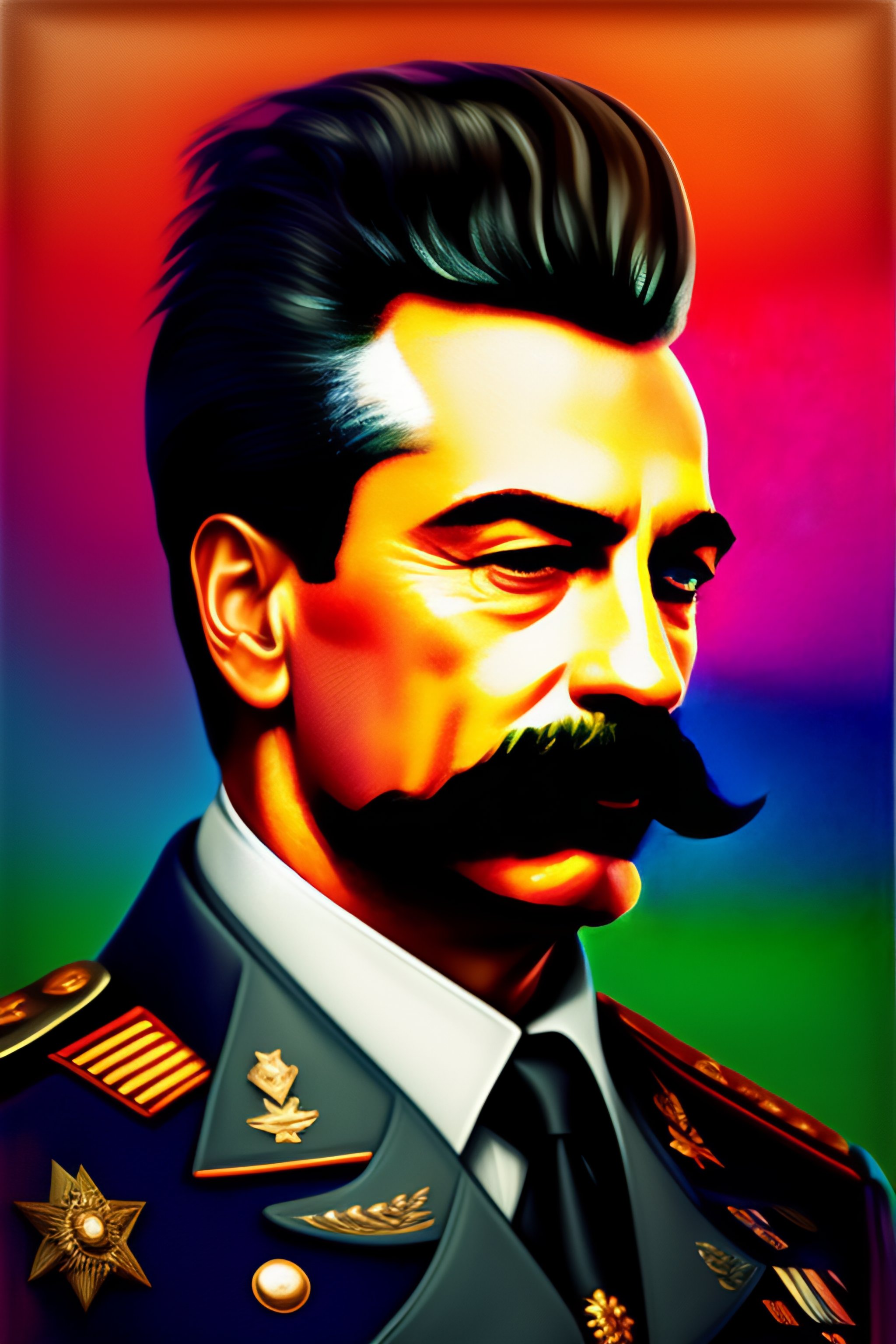 Lexica - Punk portrait of Stalin