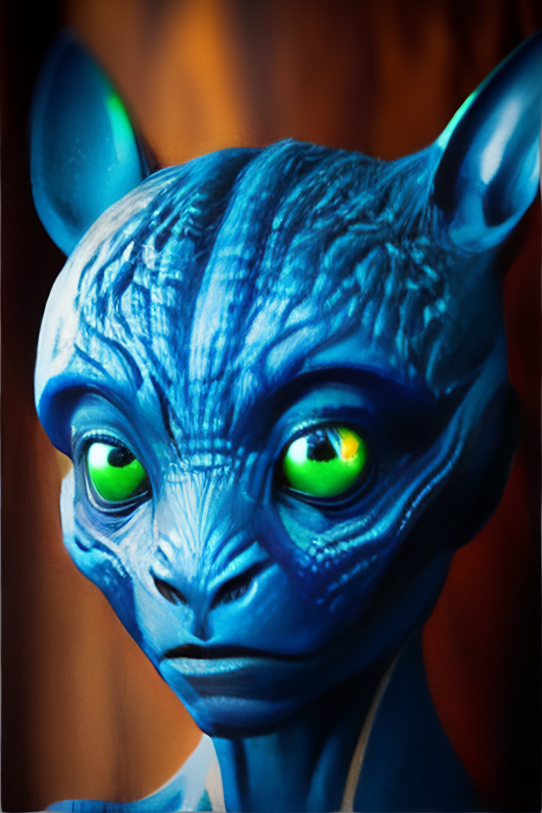 Lexica - Alien with blue wood skin, ultra realistic, realistic, alien ...
