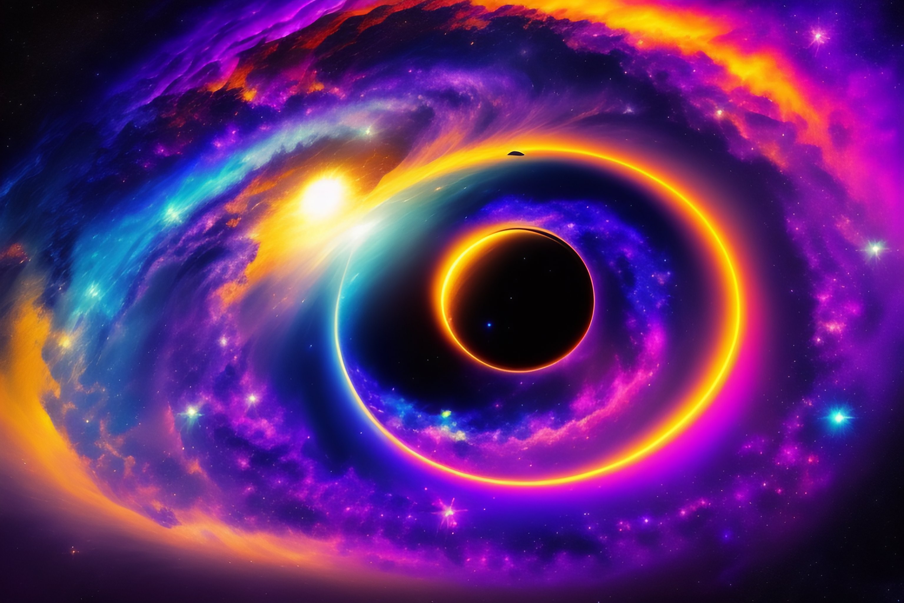 Lexica - Abystract purple, blue and yellow, cosmic star, galaxy full ...