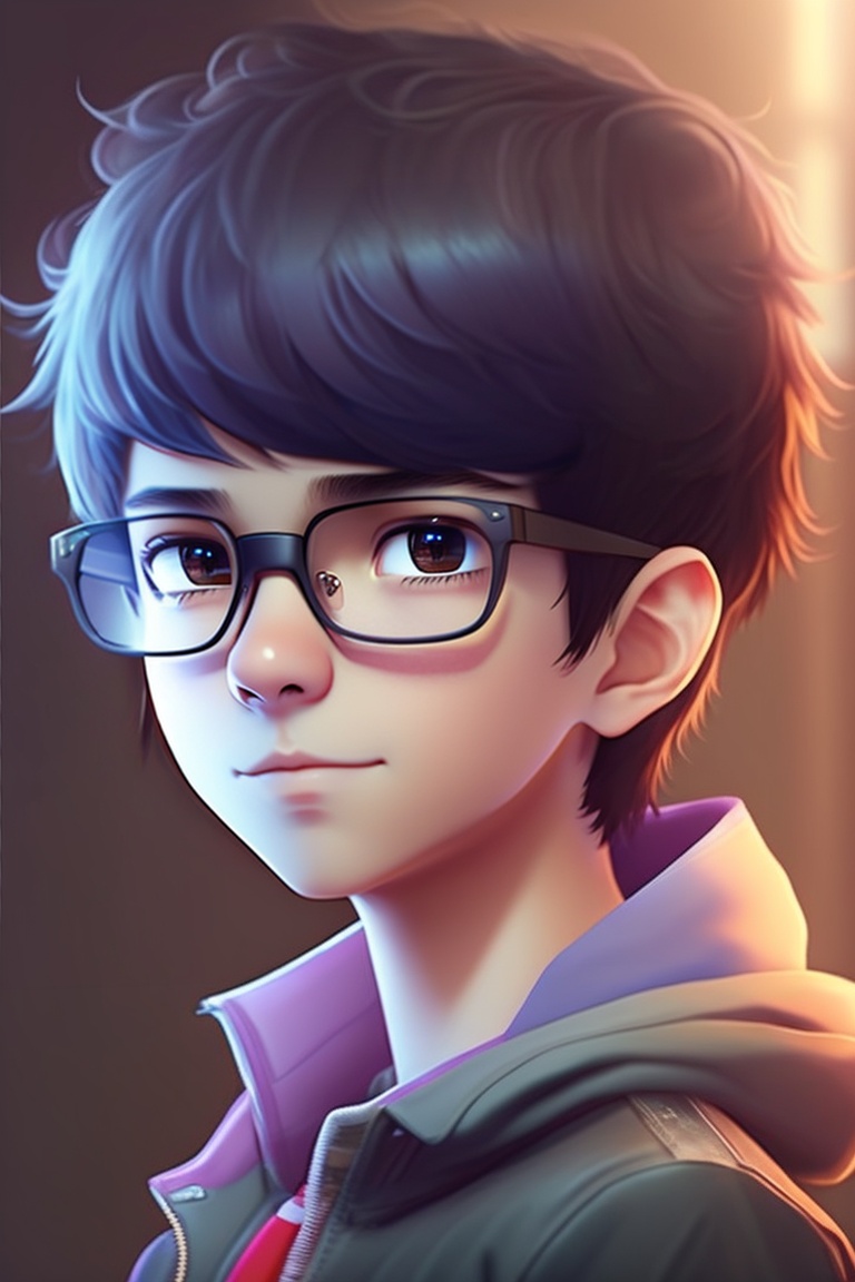 Lexica - Deny is a slender boy with slightly curly black hair. He wears ...