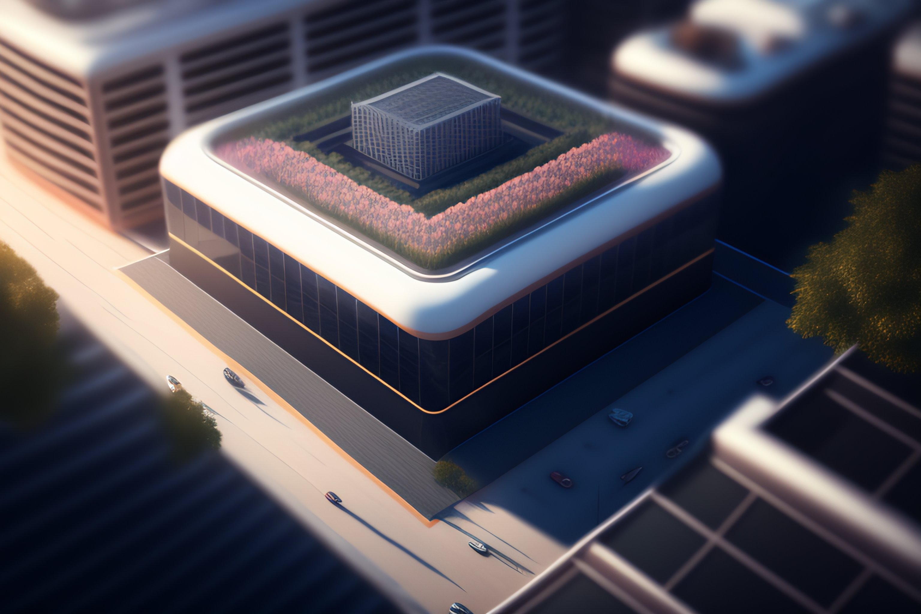 Lexica - Video studio on the roof of a skyscraper, artstation, floor ...