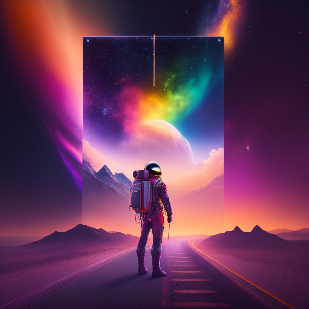 Lexica - Album cover, space, walkman