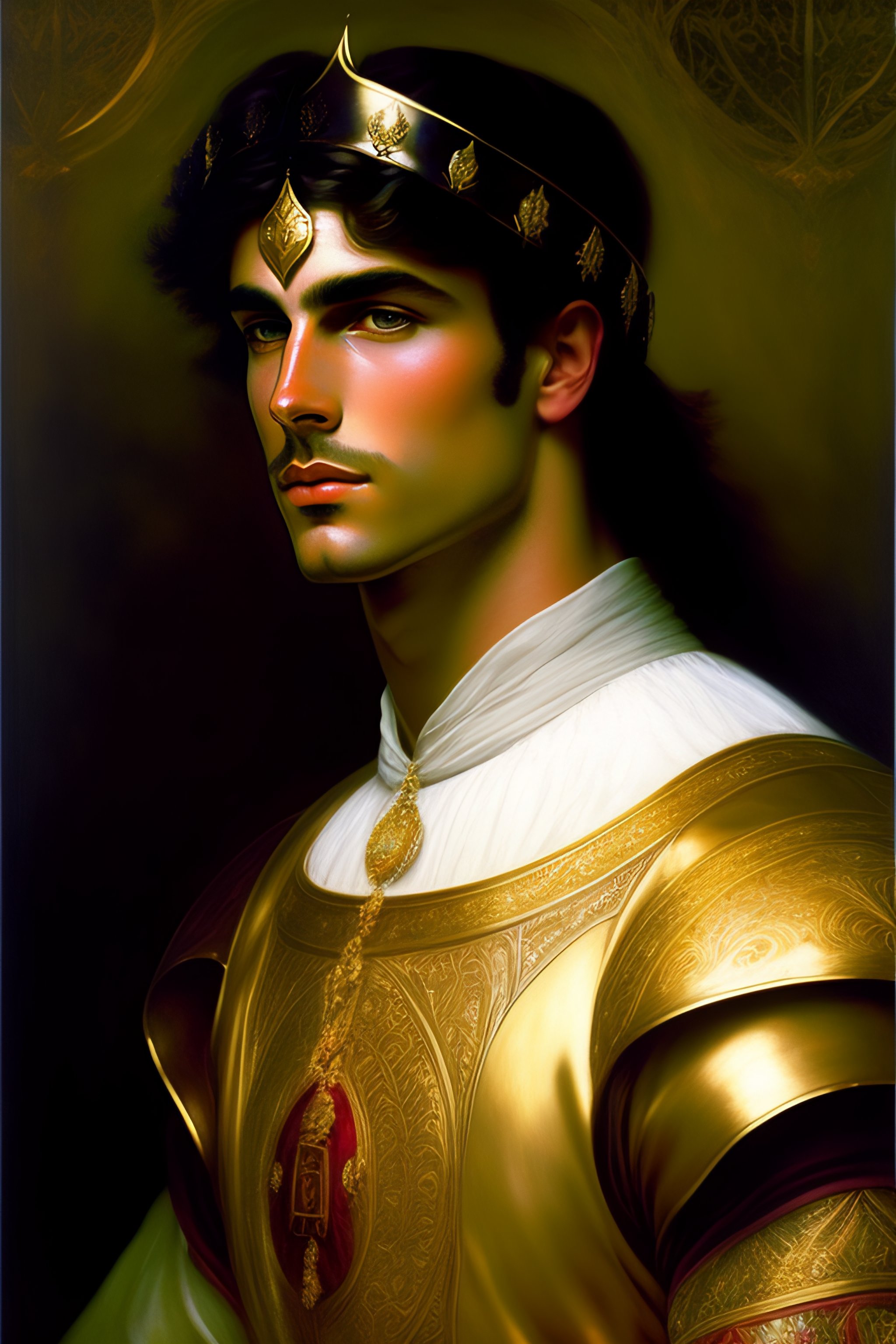 Lexica - Painting of handsome beautiful medieval prince in his 2 0 s ...