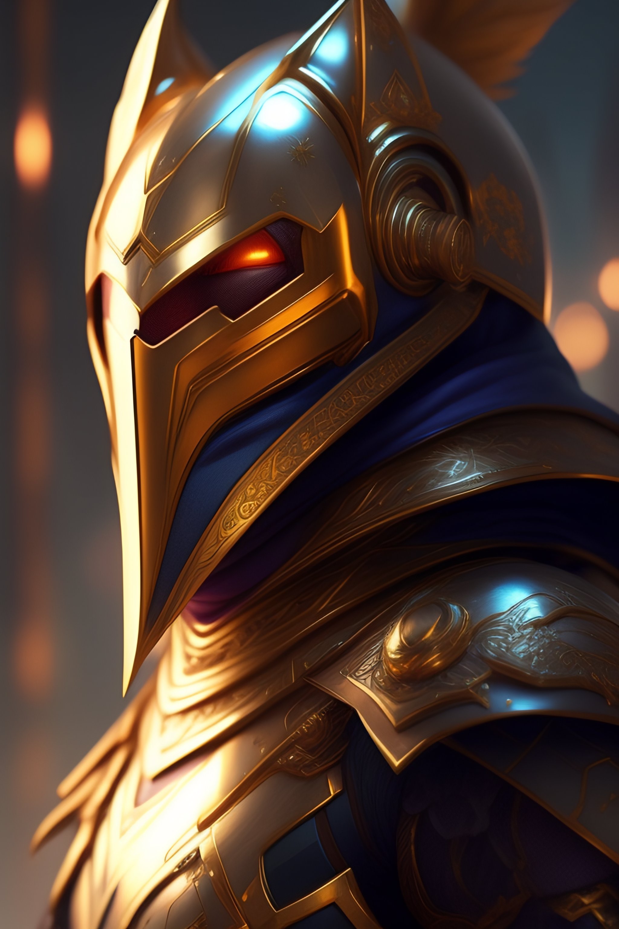 Lexica - Robotic gnome knight, posing for a fight intricate, elegant ...