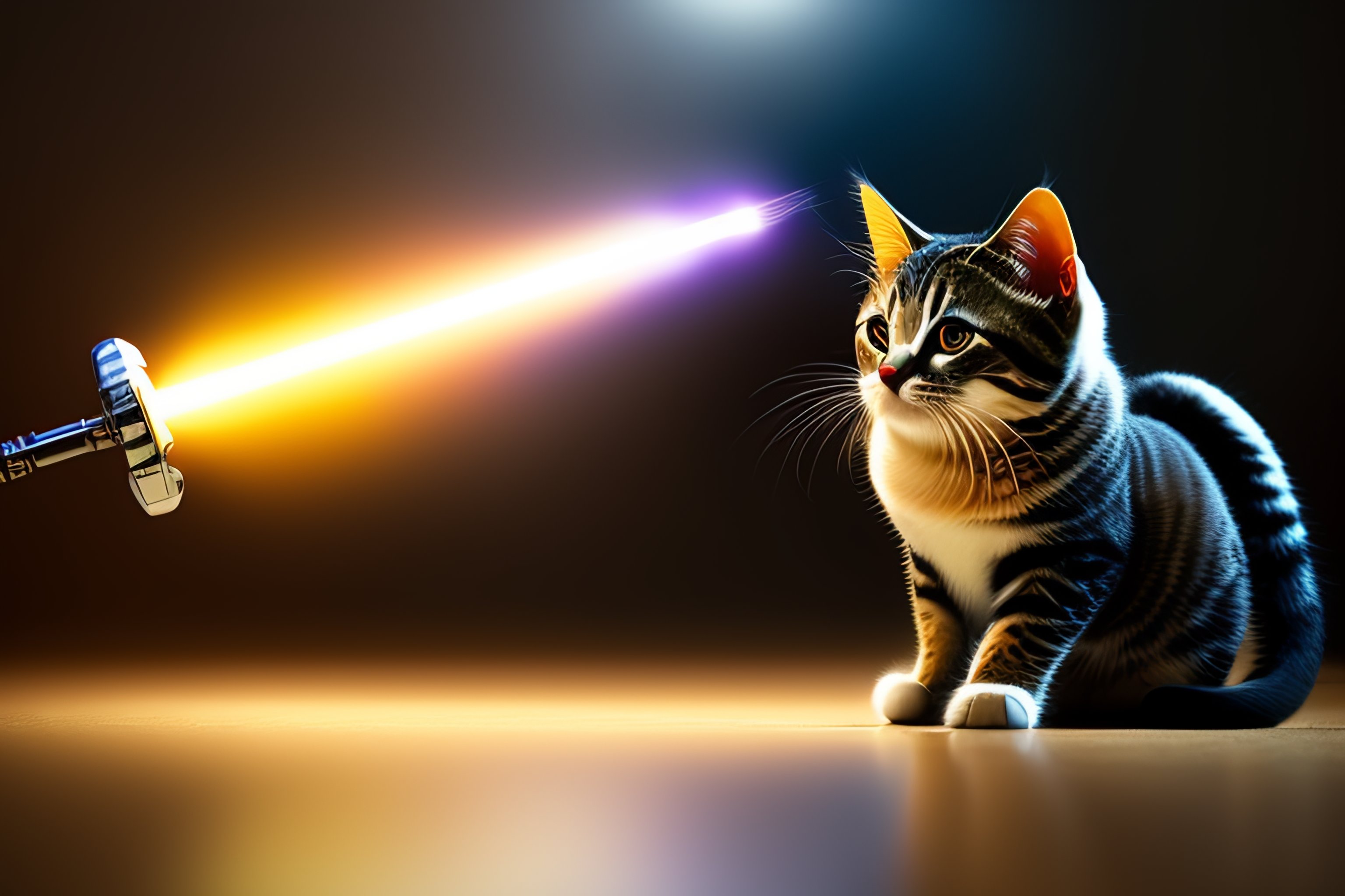 Lexica - Two jedi cats lightsaber fight