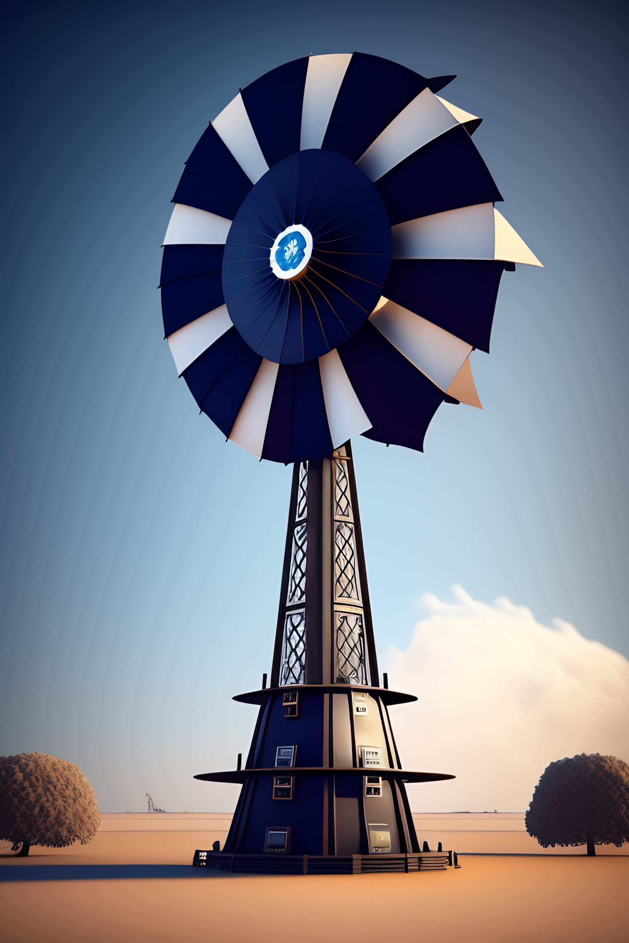 Lexica - Windmill, adaptative, Interestellar, unreal engine, ROBOT ...