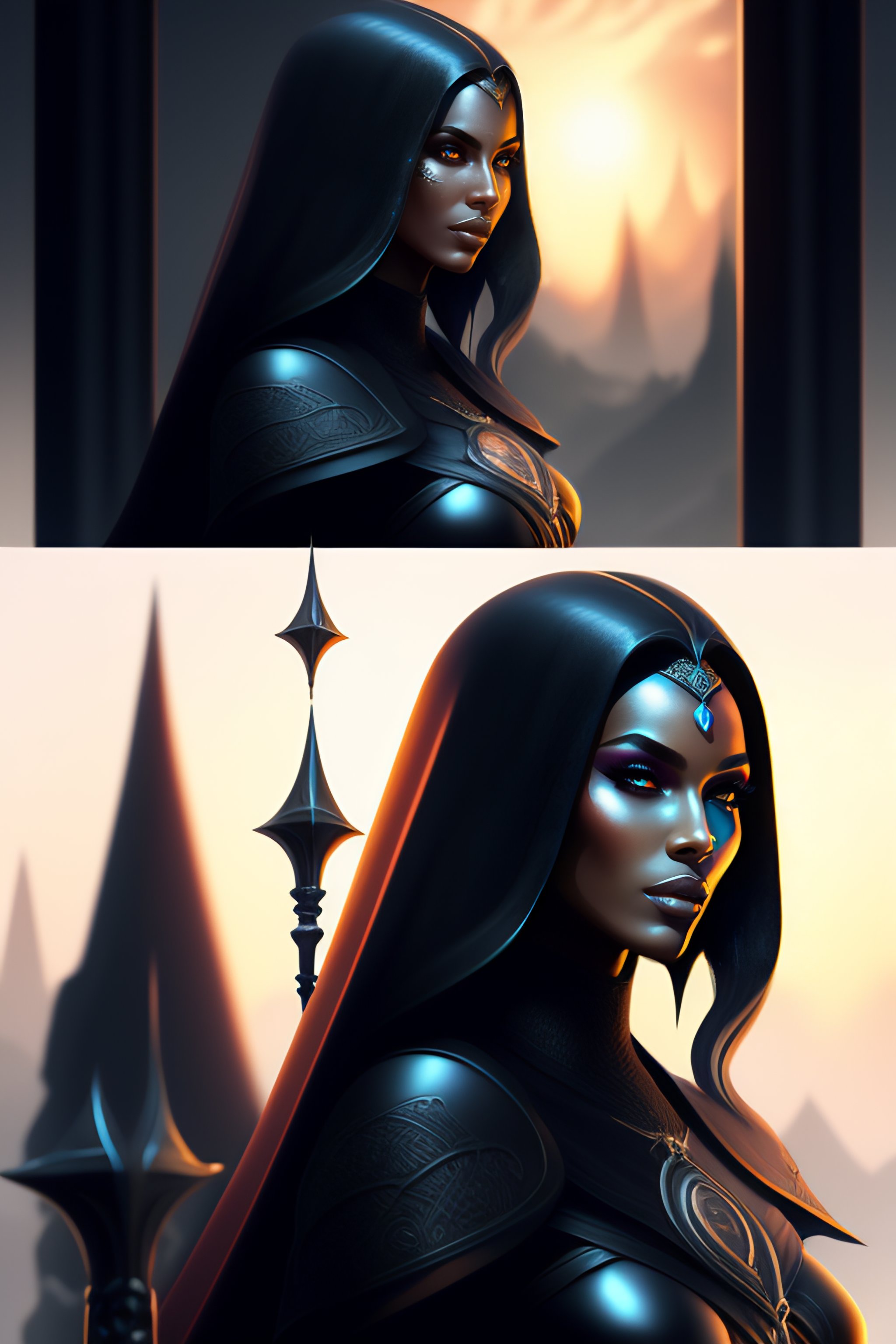 Lexica - Dark Elf Illustration Pack