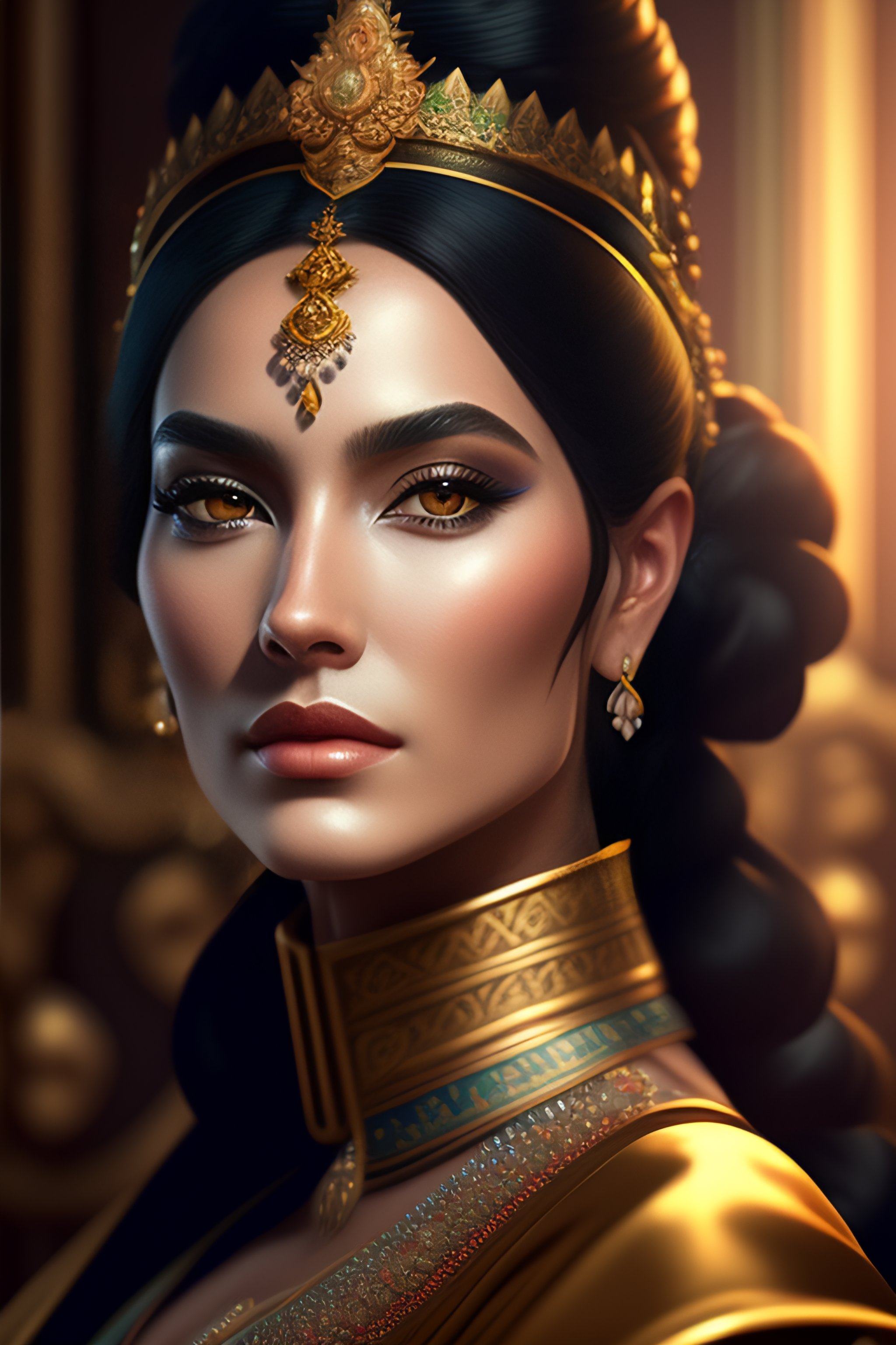 Lexica - A beautiful empress portrait, with a brilliant, symmetrical ...