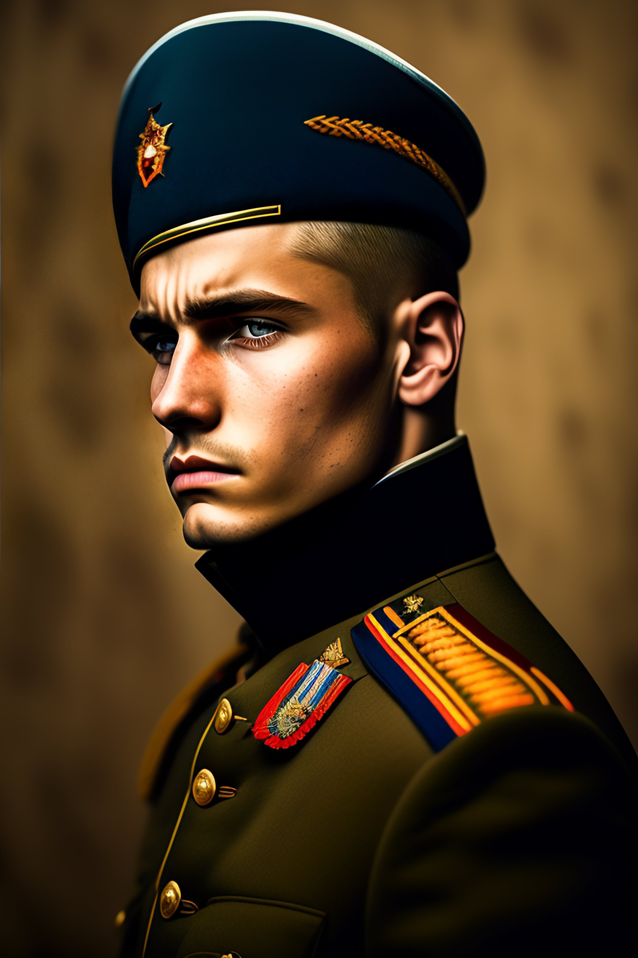 Lexica Portrait Of Young Depressed Russian Military Veteran