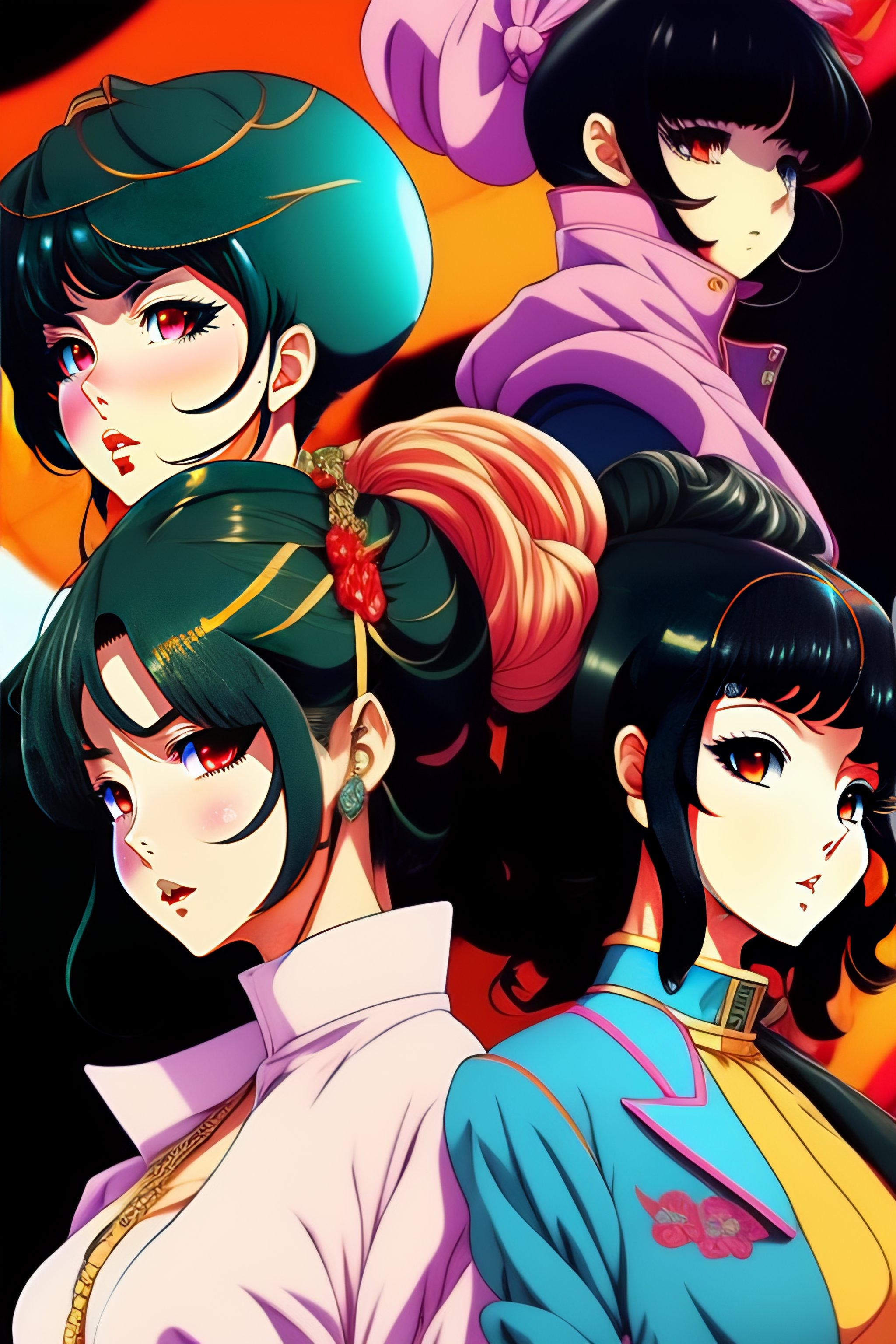 Lexica - Stylish haute couture in the style of 90's vintage anime ...