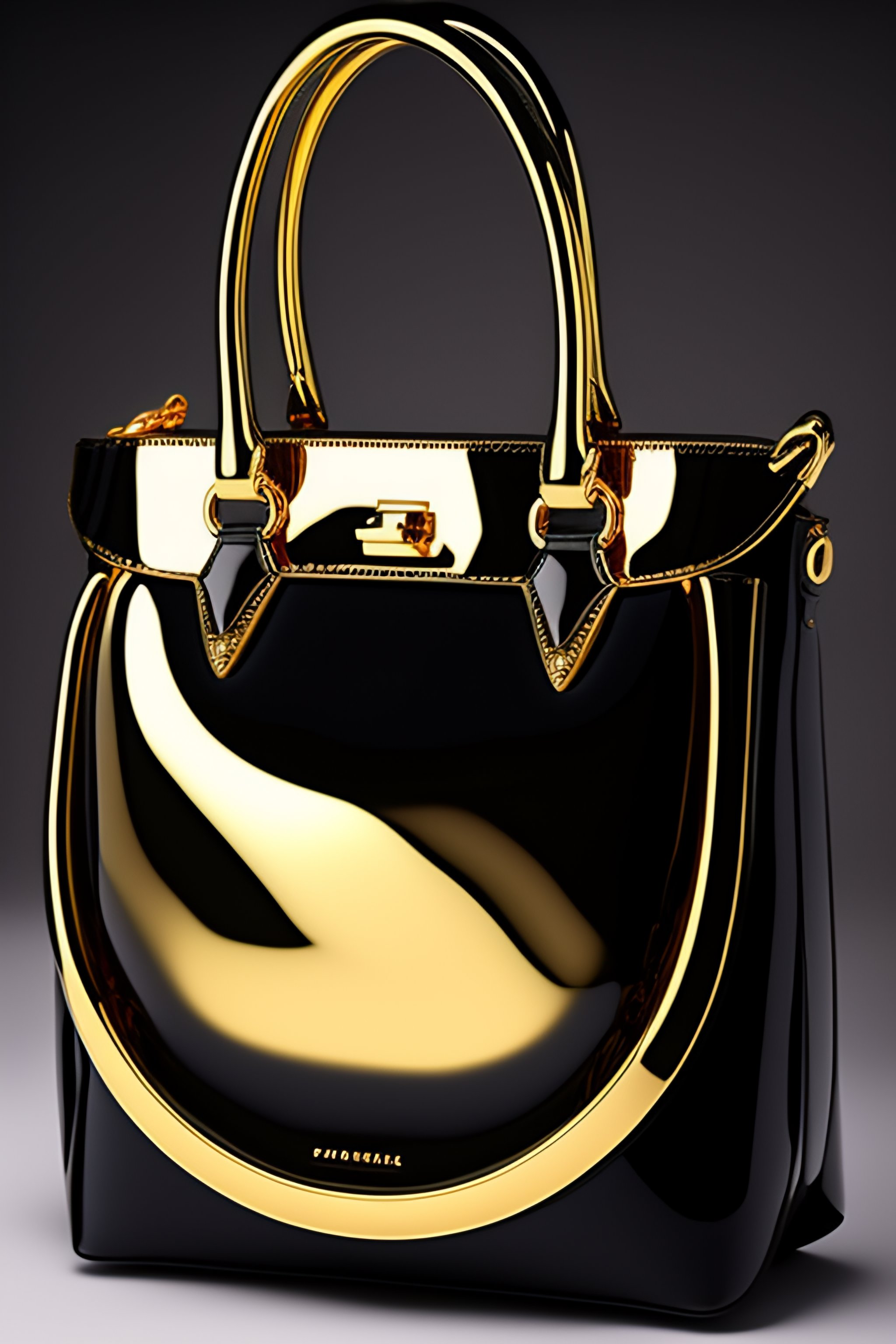 Lexica - Handbags in 8k in two color black and gold hyper realistic ...