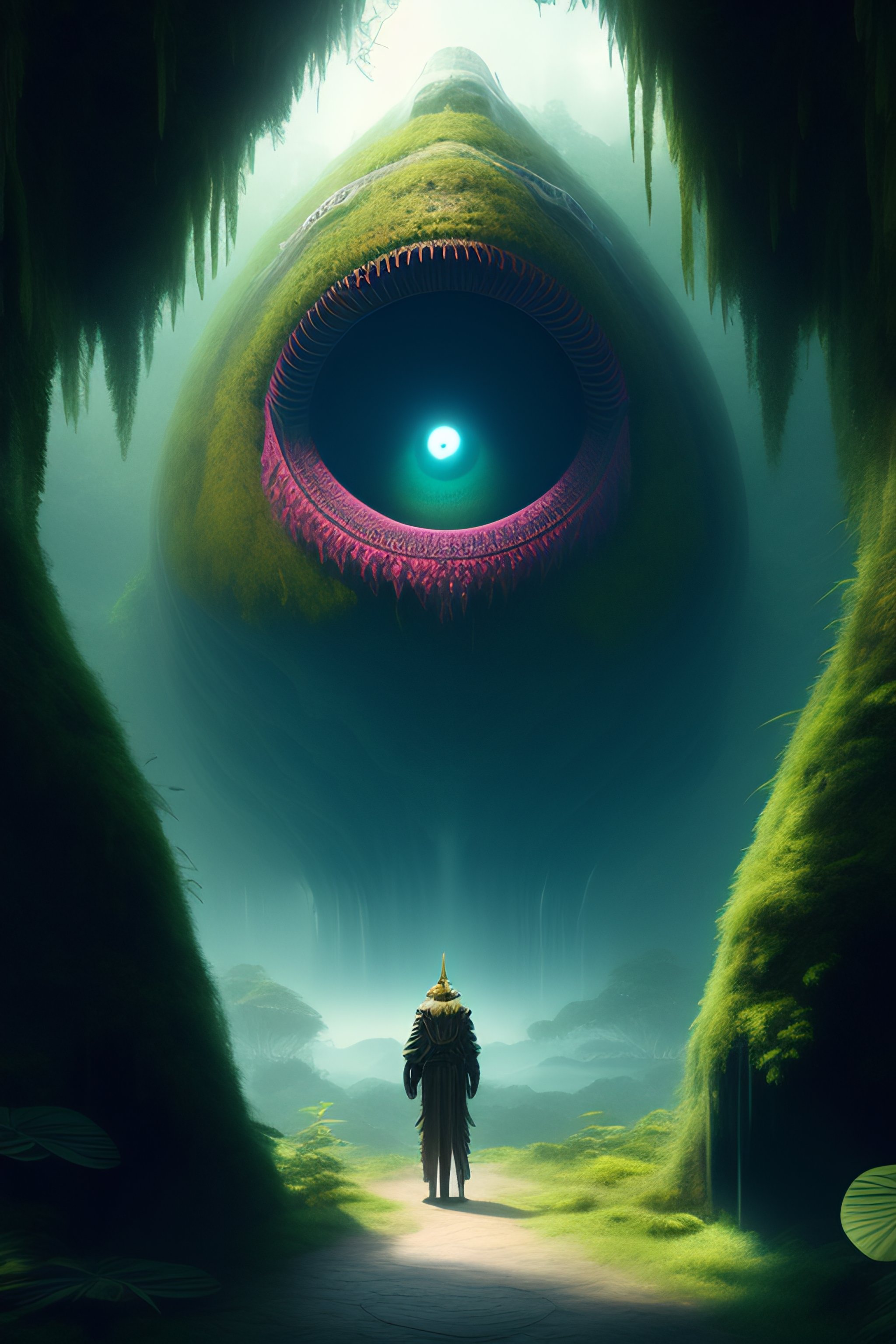 Lexica - A giant albino monster with only one cyclopean eye and the big ...