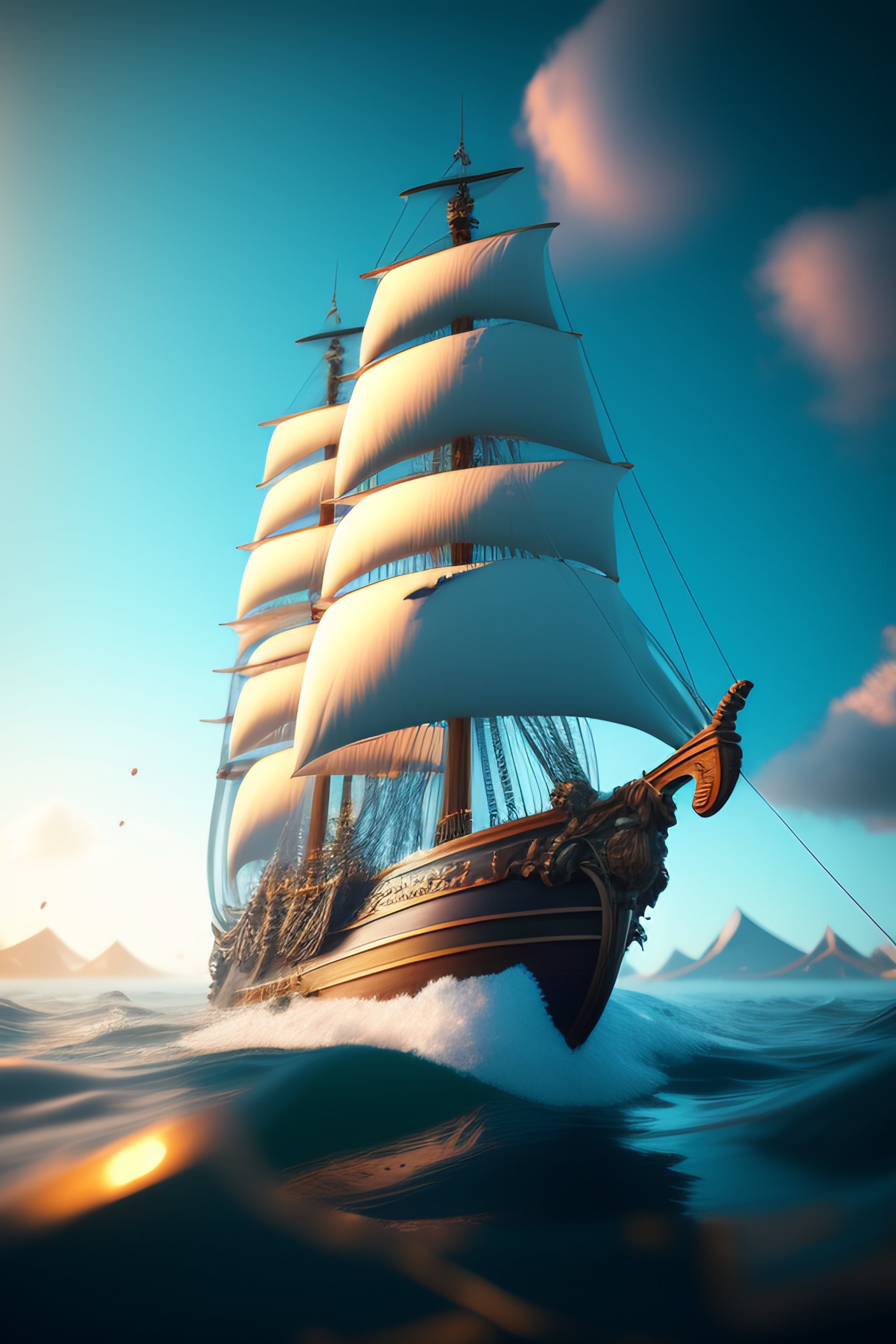 Lexica - A pirate floating on a raft in the middle of the sea, torn ...