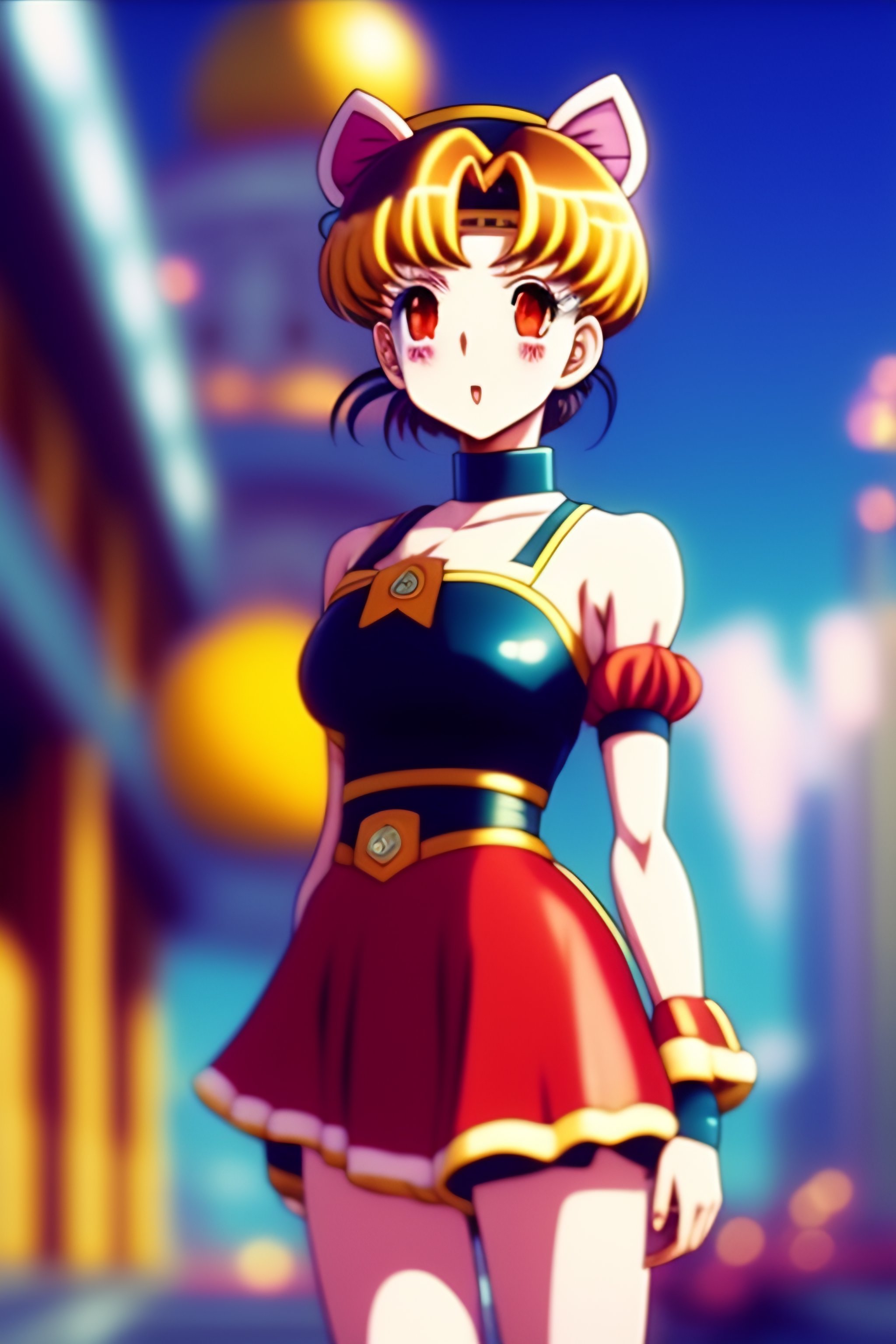 Lexica - 90's anime vintage anime screenshot joyful without cloths girl ...