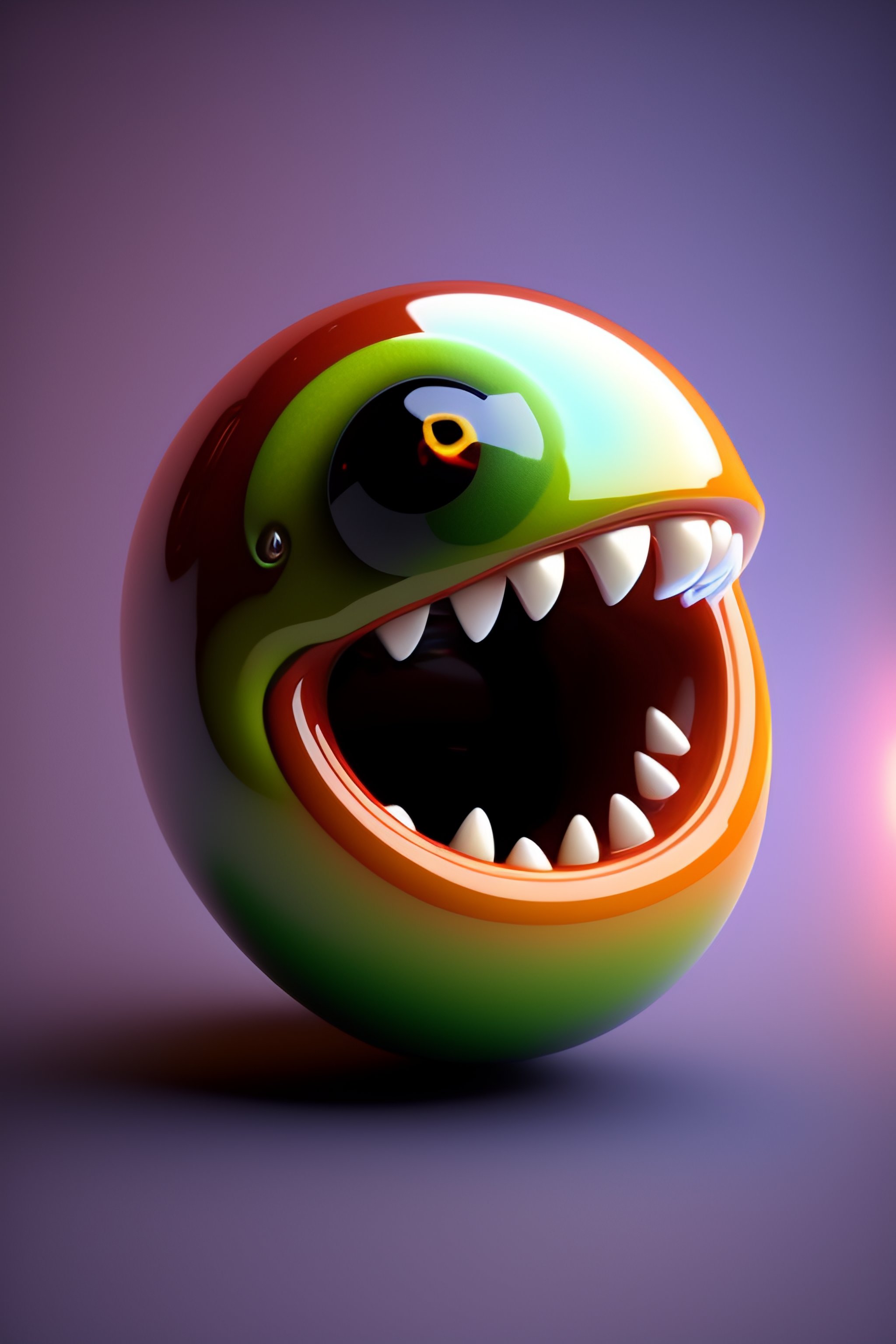 Lexica - Eyeball with teeth 8k volumetric lighting octane render ultra ...
