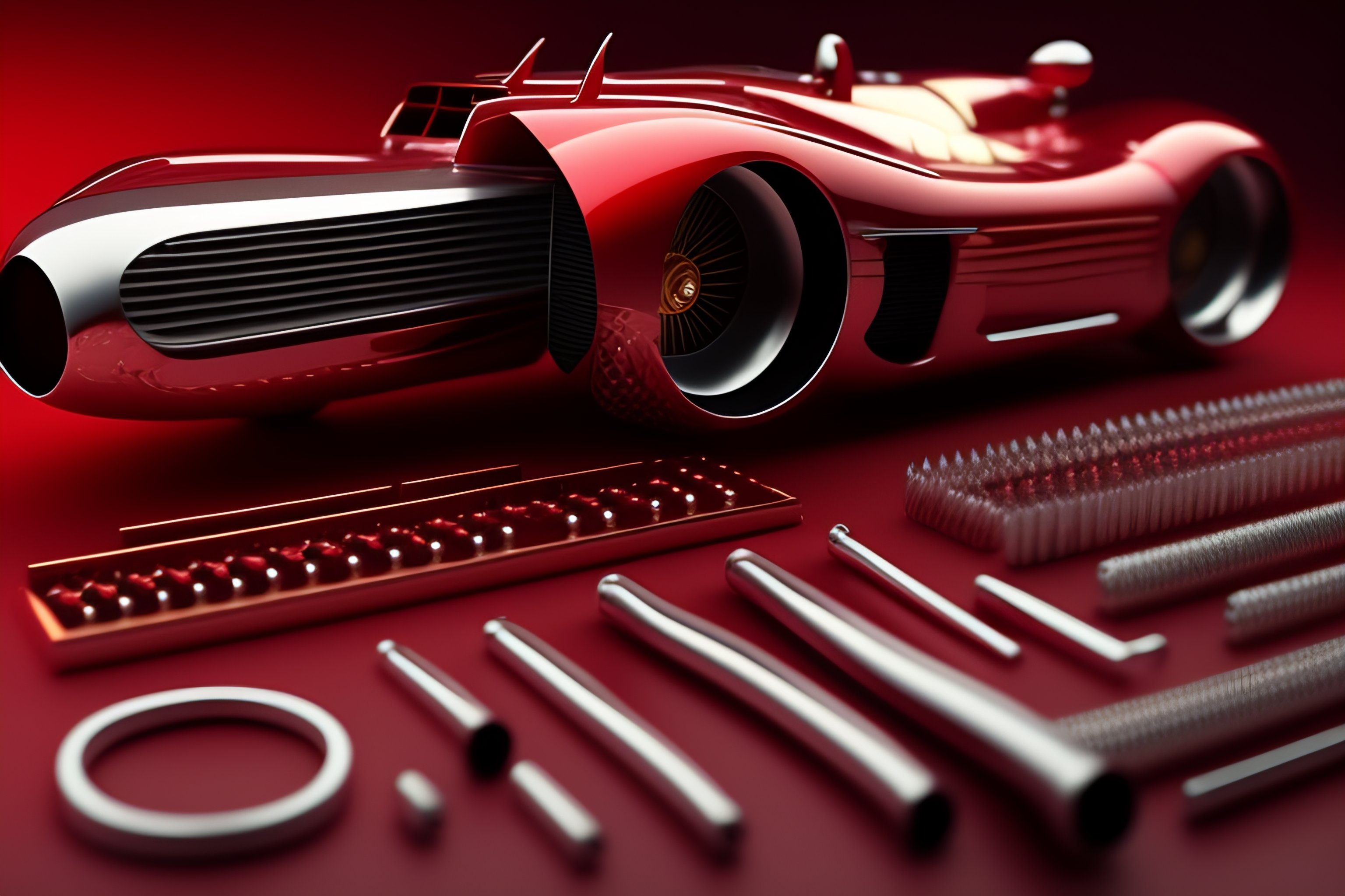 Lexica - Ferrari engine parts, Knolling, Knolling layout ...