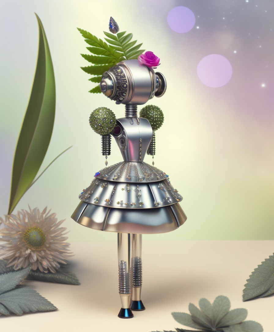 Lexica - Magic trippy silver 1950;s spiked robot. with attitude, jewel ...