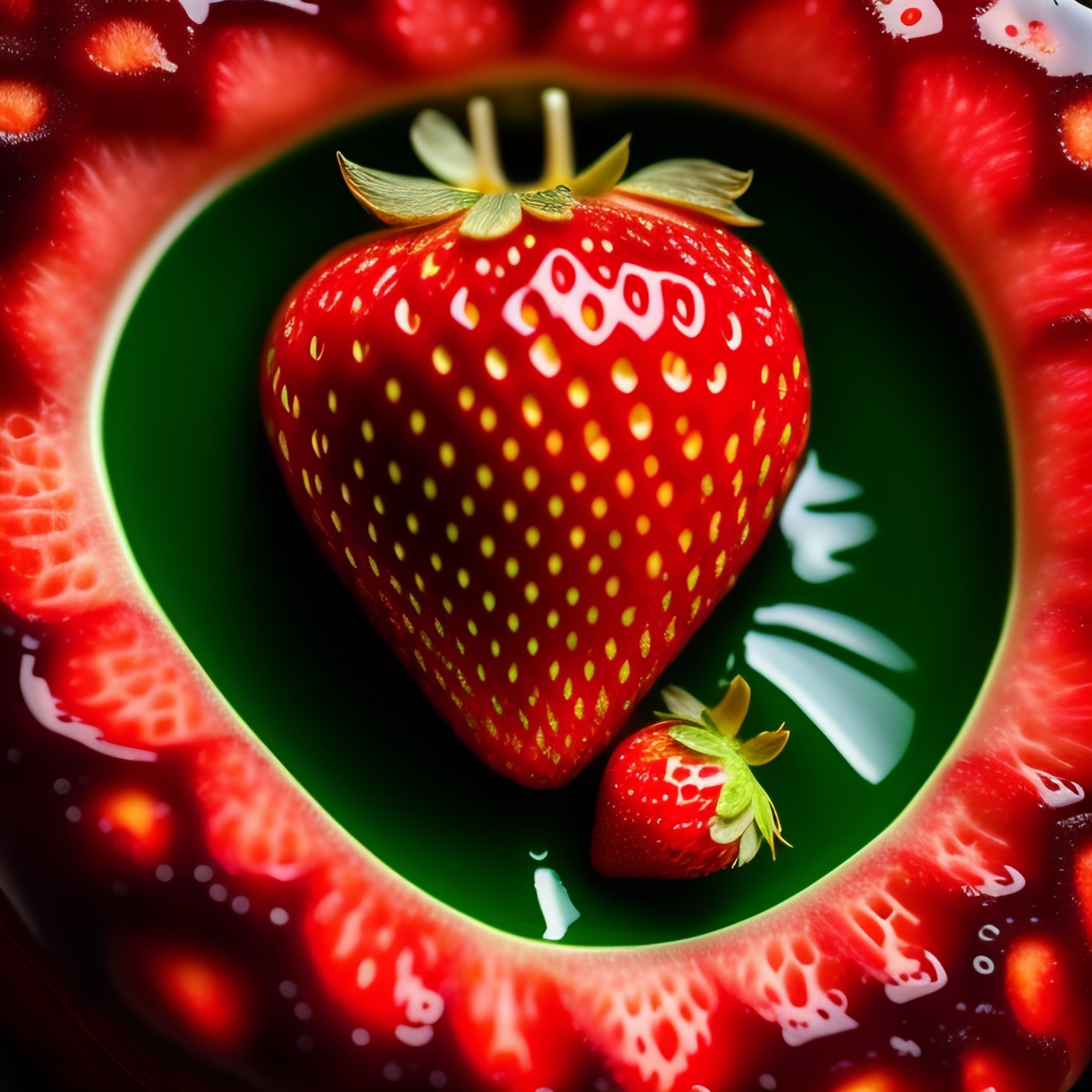 Lexica - Strawberry, hyper realistic, hyper detailed