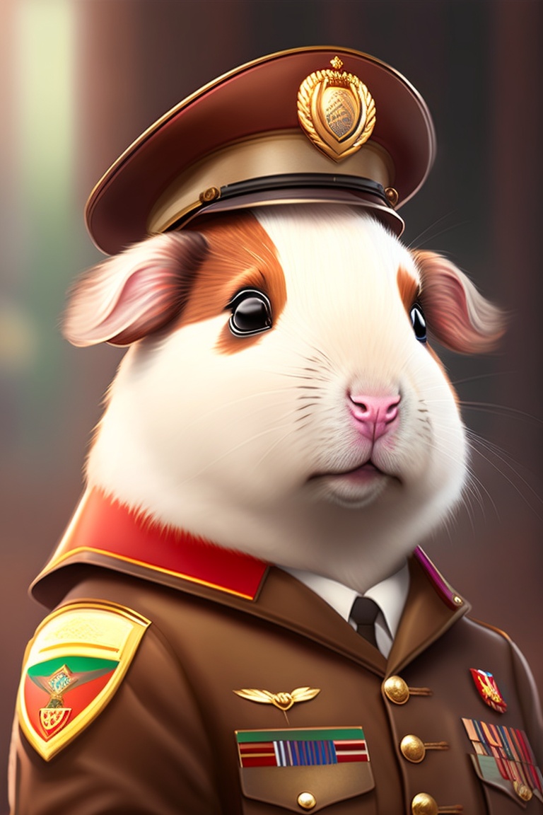 Lexica - A beautiful brown white guinea pig, humanisation, soviet union ...