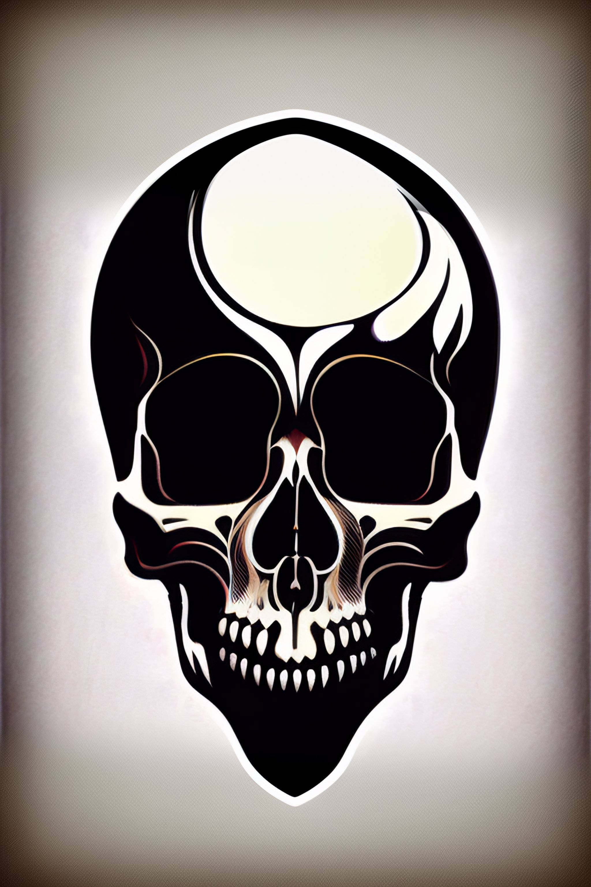 Lexica - Illustration of alien skull isolated on white background ...