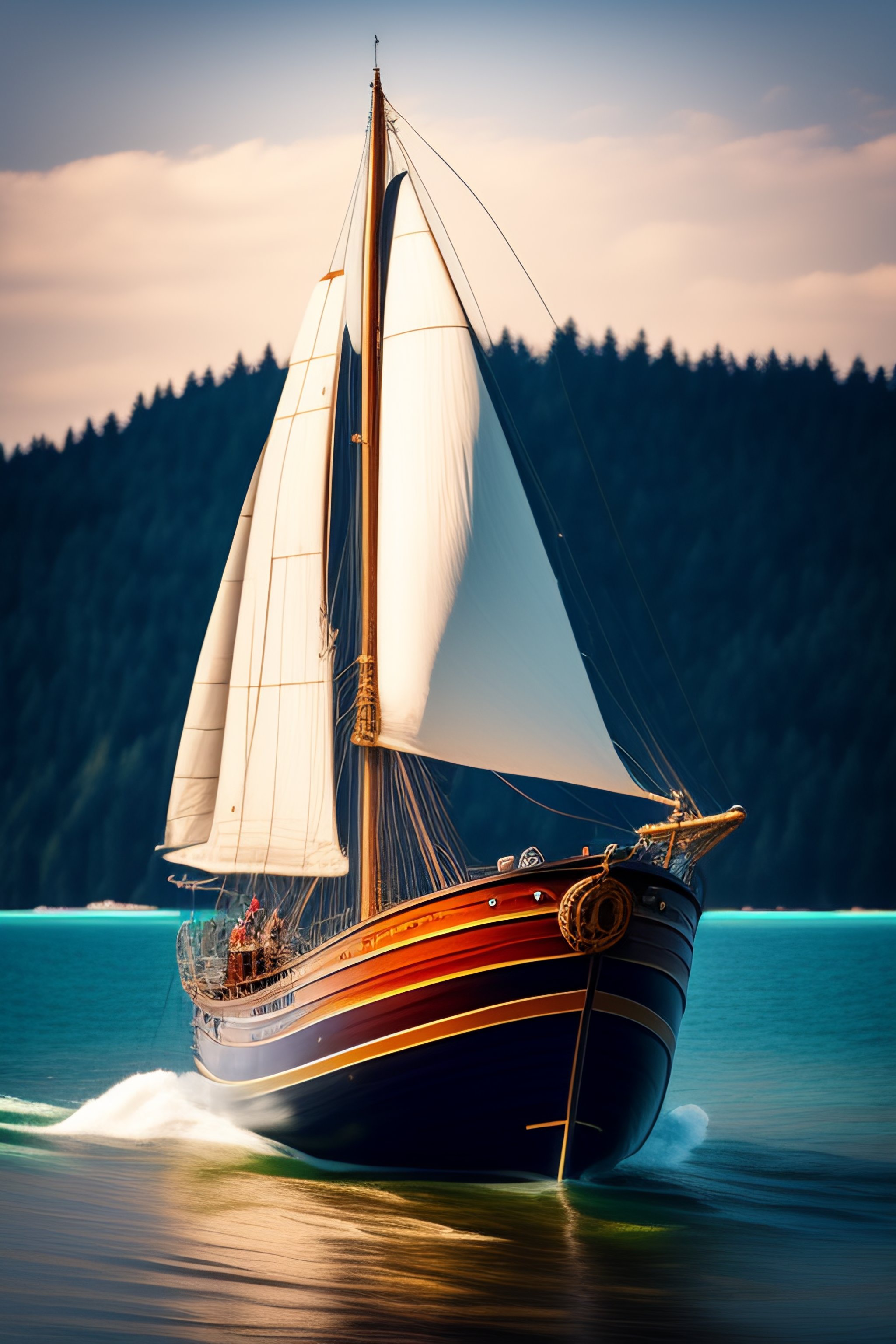Lexica - Sailing on a wooden schooner