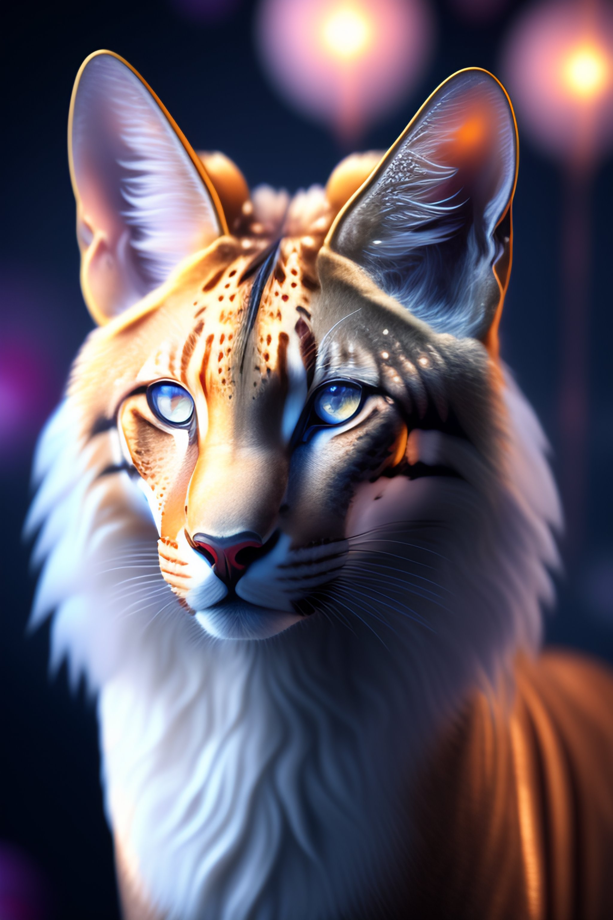 Lexica - Humanoid Felinoid lady, by well-known senior artist,frontal ...