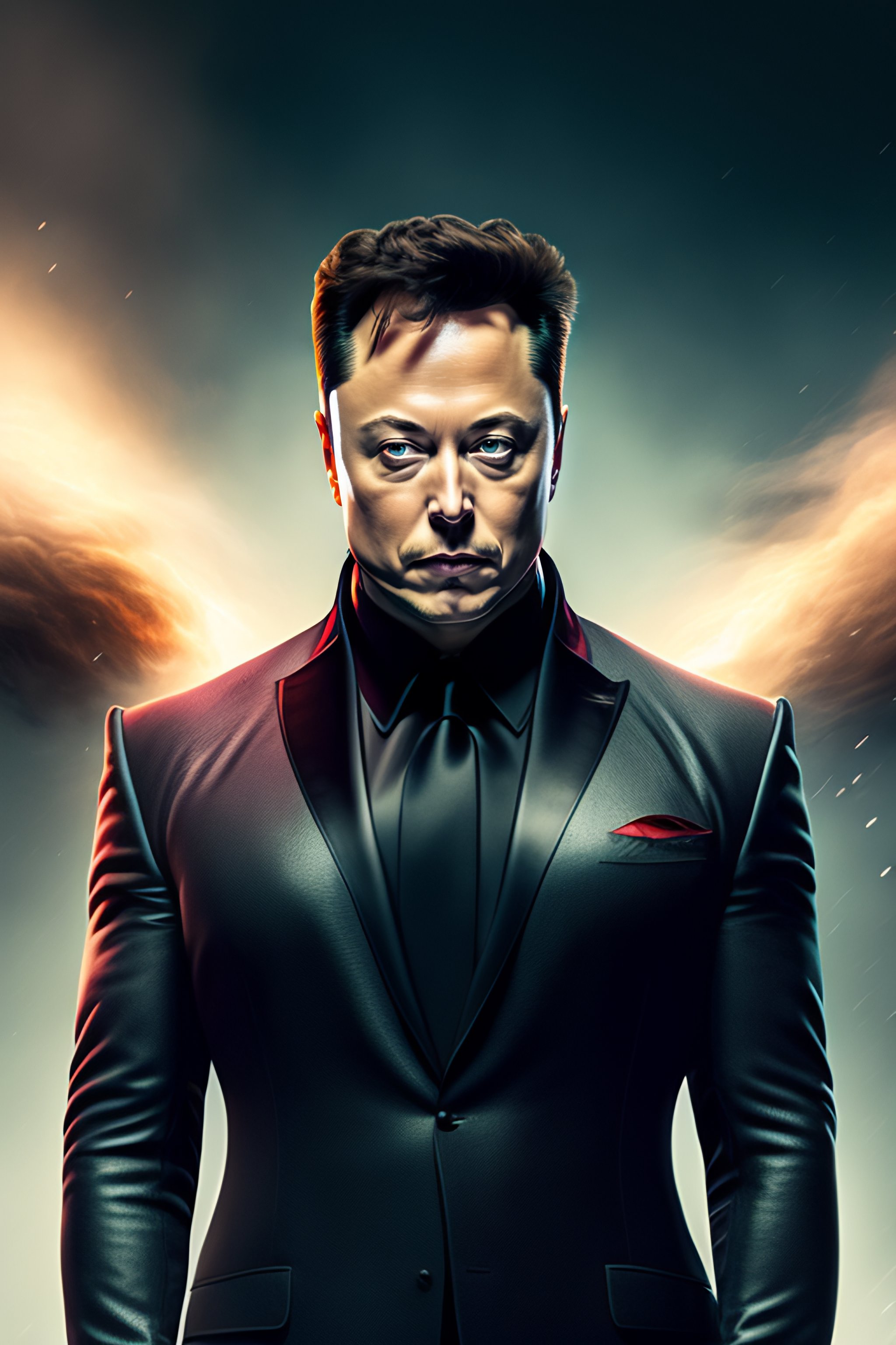 Lexica - Portrait of elon musk fighting the matrix