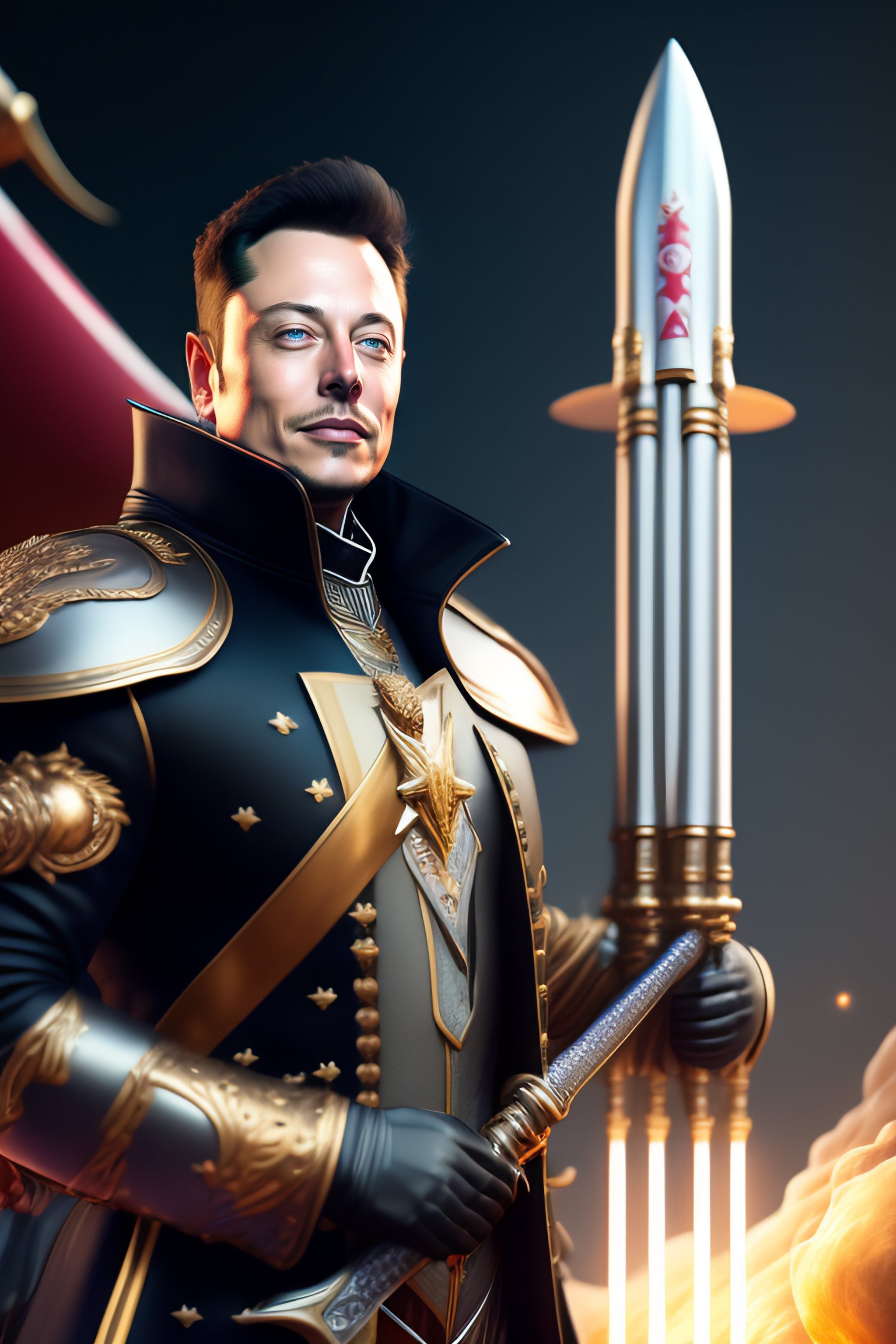 Lexica - Realistic style, 3d Unreal engine, Elon Musk person, wearing ...