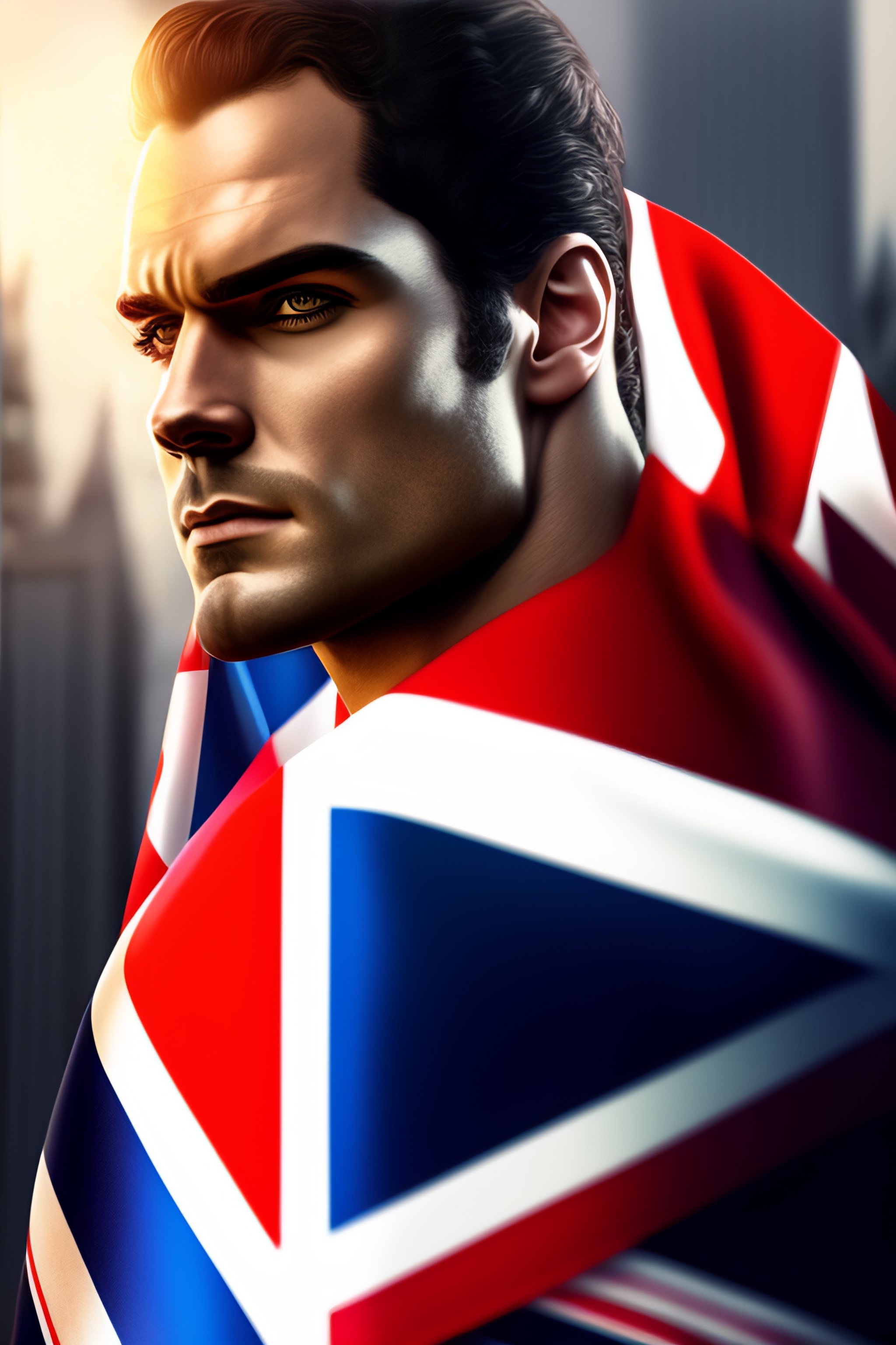 Lexica - Epic comic book cover, Henry Cavill as hyperrealistic ...