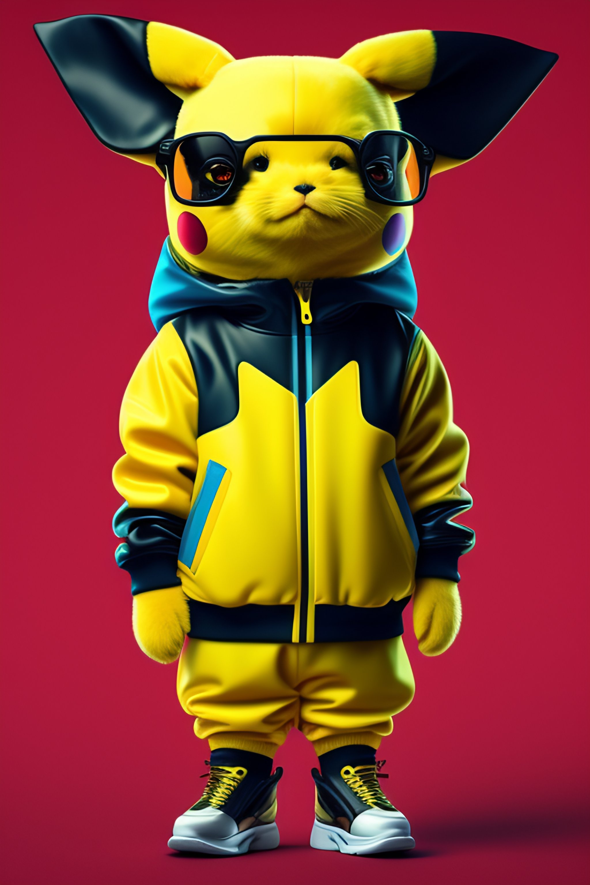 Lexica - Cute stylish Pikachu dressed in stylish futuristic sportswear ...