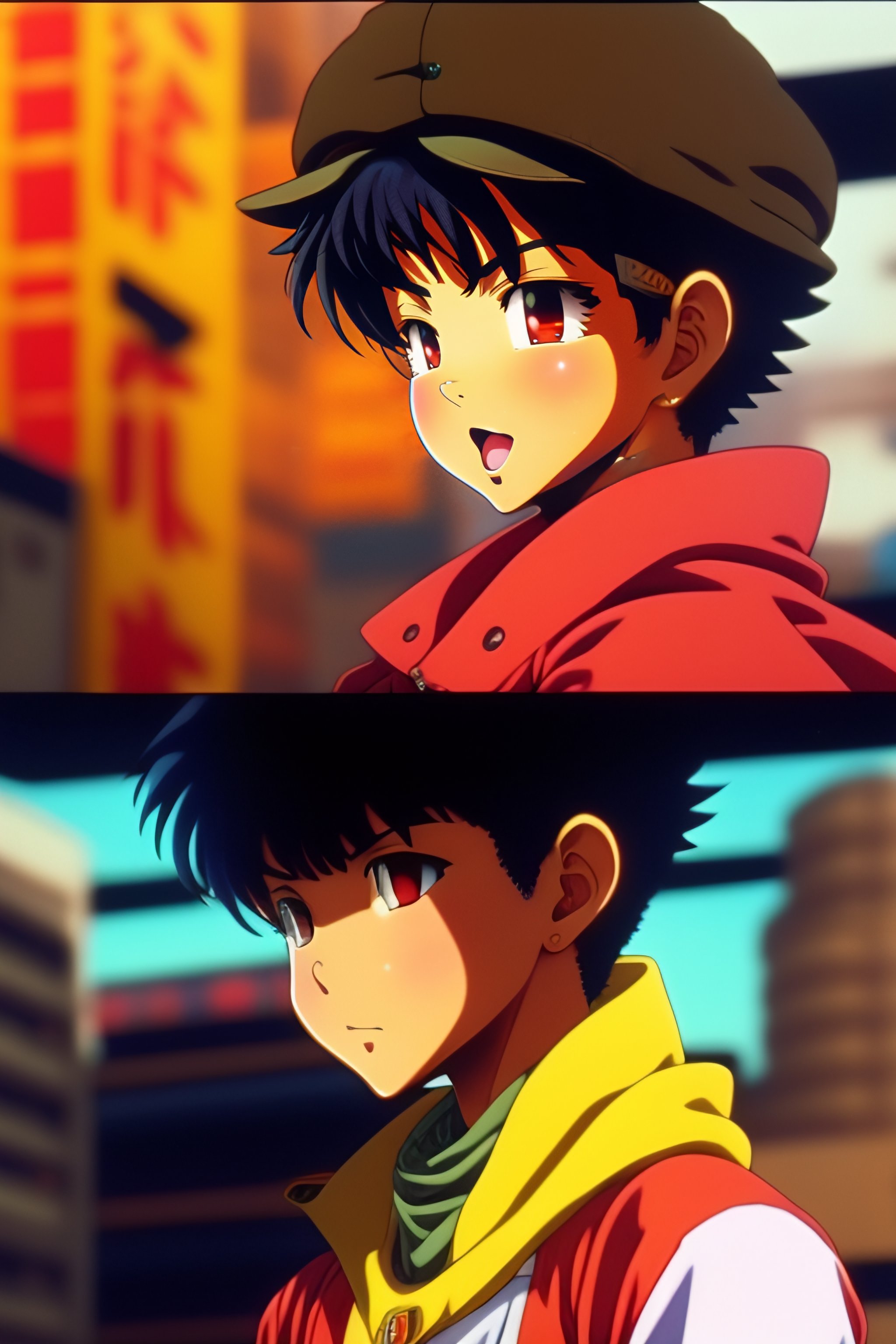 Lexica - Vintage anime screenshot from Akira, 90’s anime. Vibrant ...