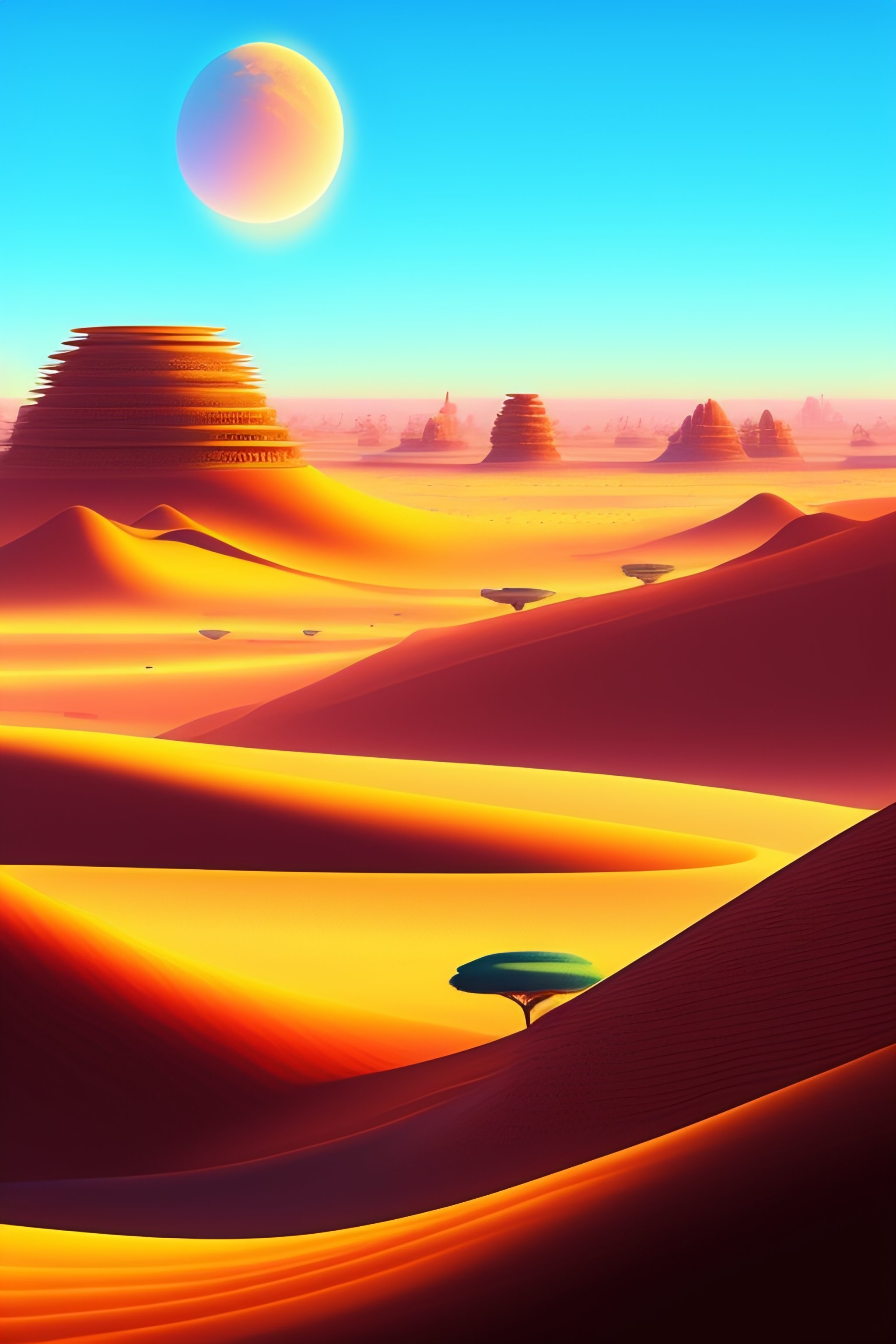 Lexica - 2d saharan desert by kilian eng