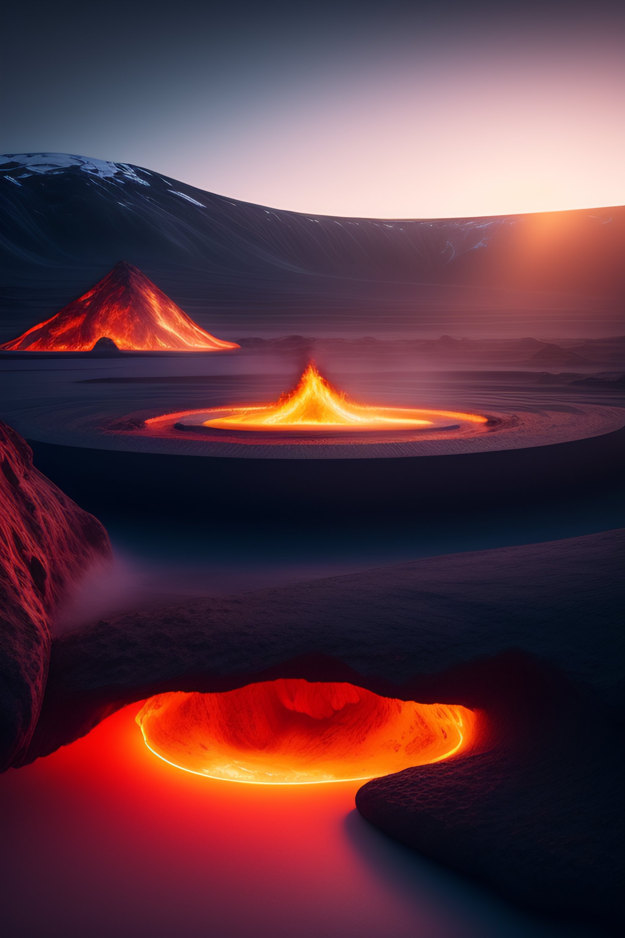 Lexica - Nike shoe store in a volcanic magma field. an ultra high ...