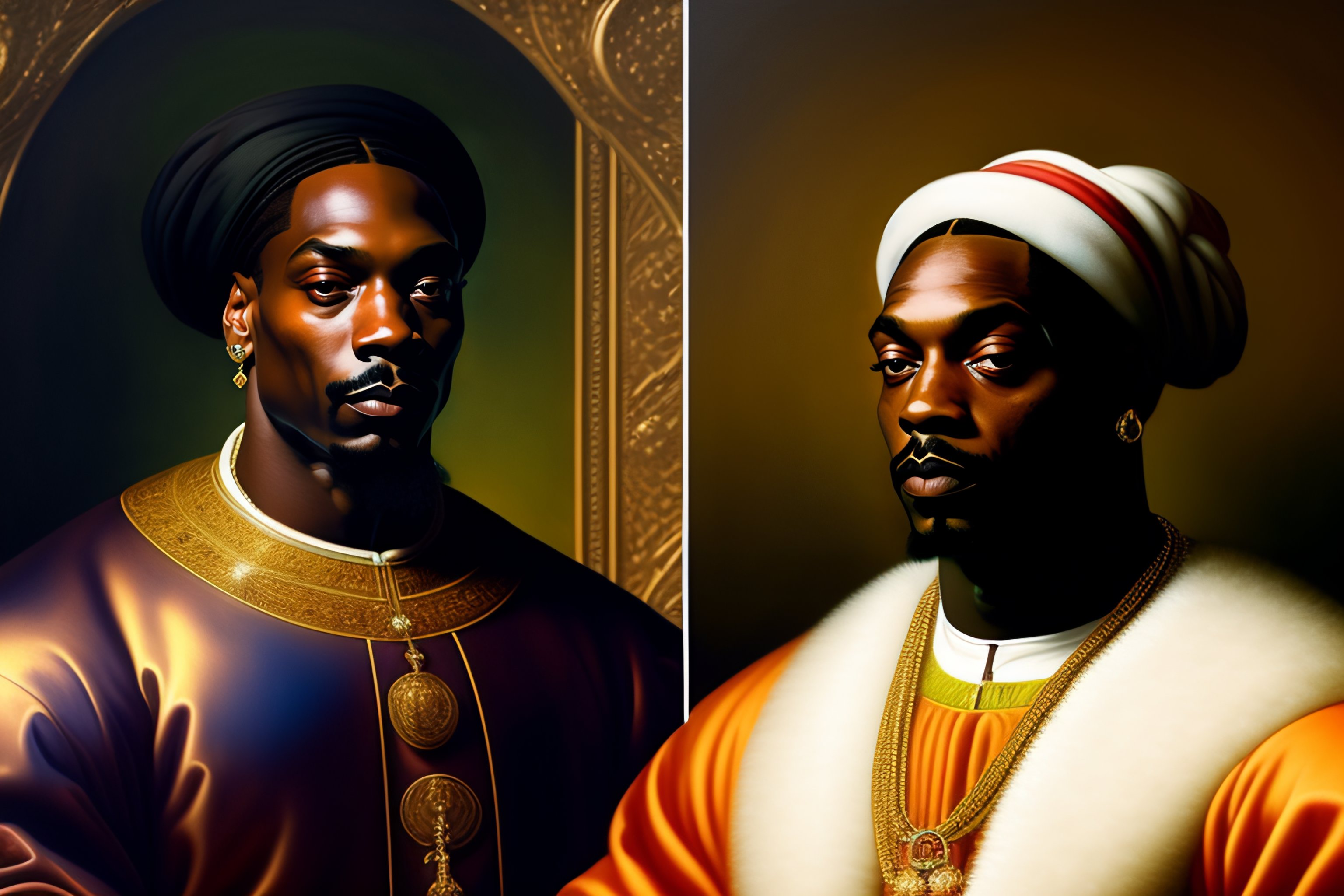 Lexica - A painting with famous rappers Snoop Dogg and 2Pac and ...