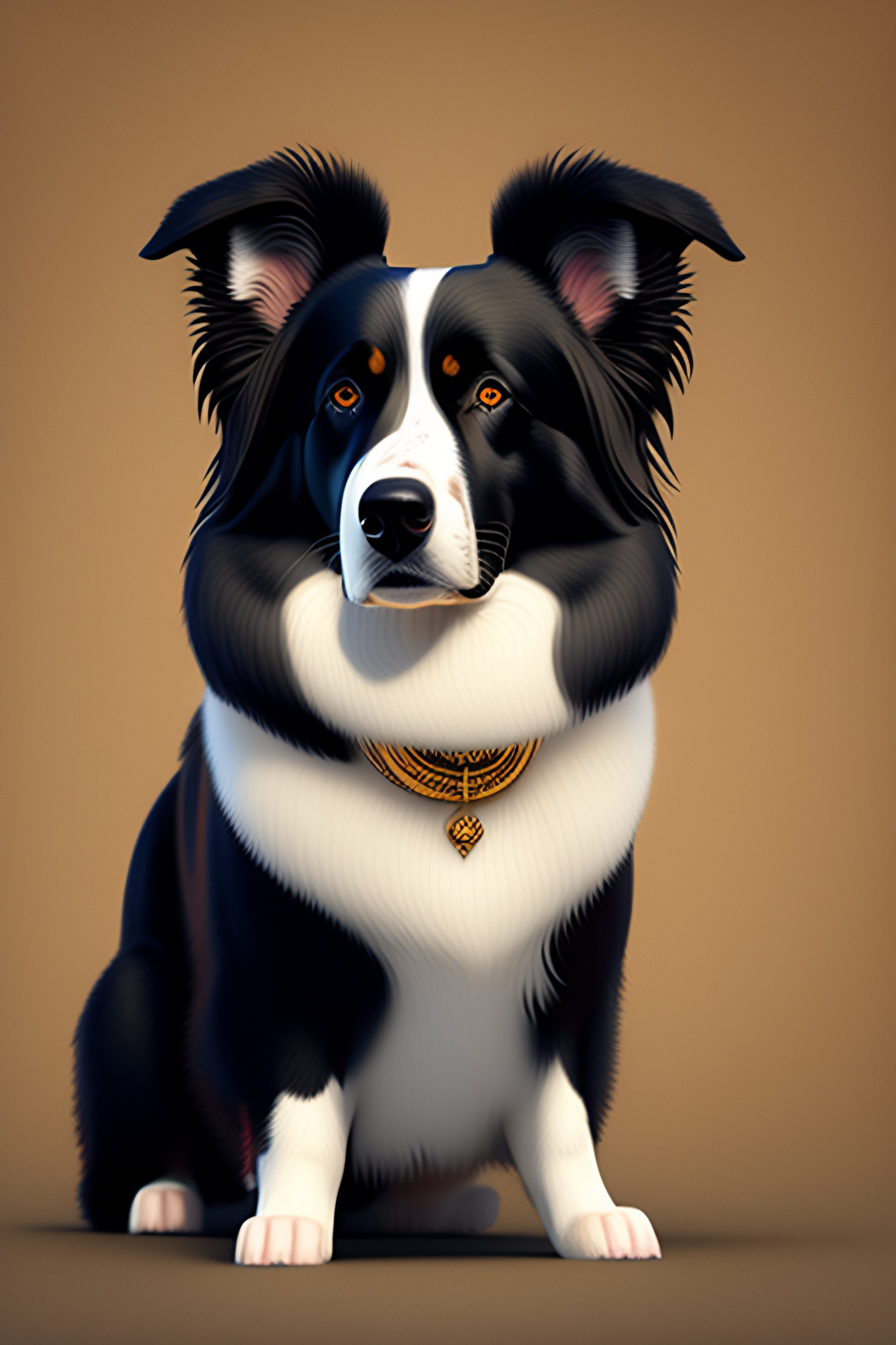 Lexica - Perro border collie, Trending on Artstation, Hiroaki Tsutsumi style