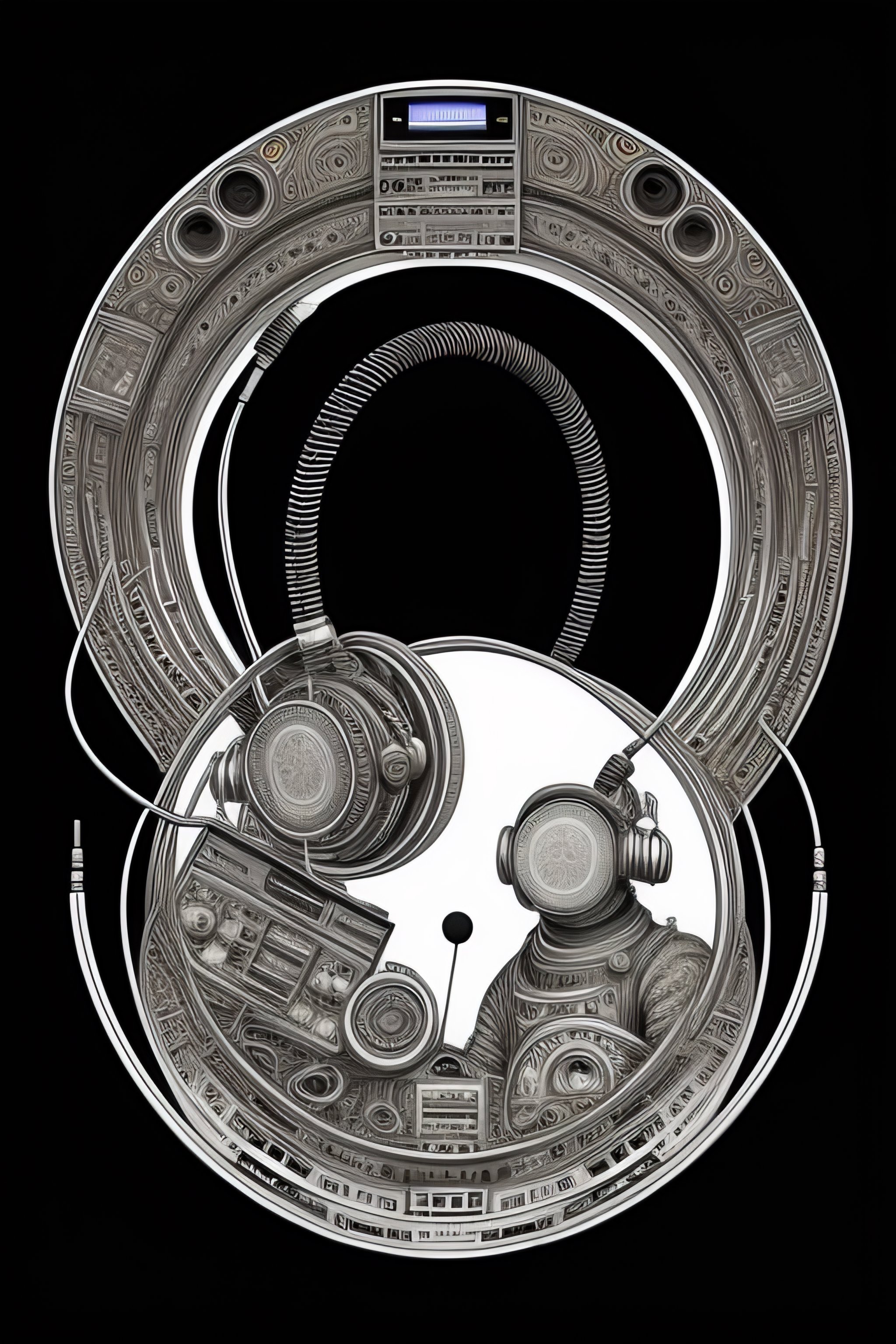 Lexica - Intricate detailed artwork of astronauts using dj controller ...