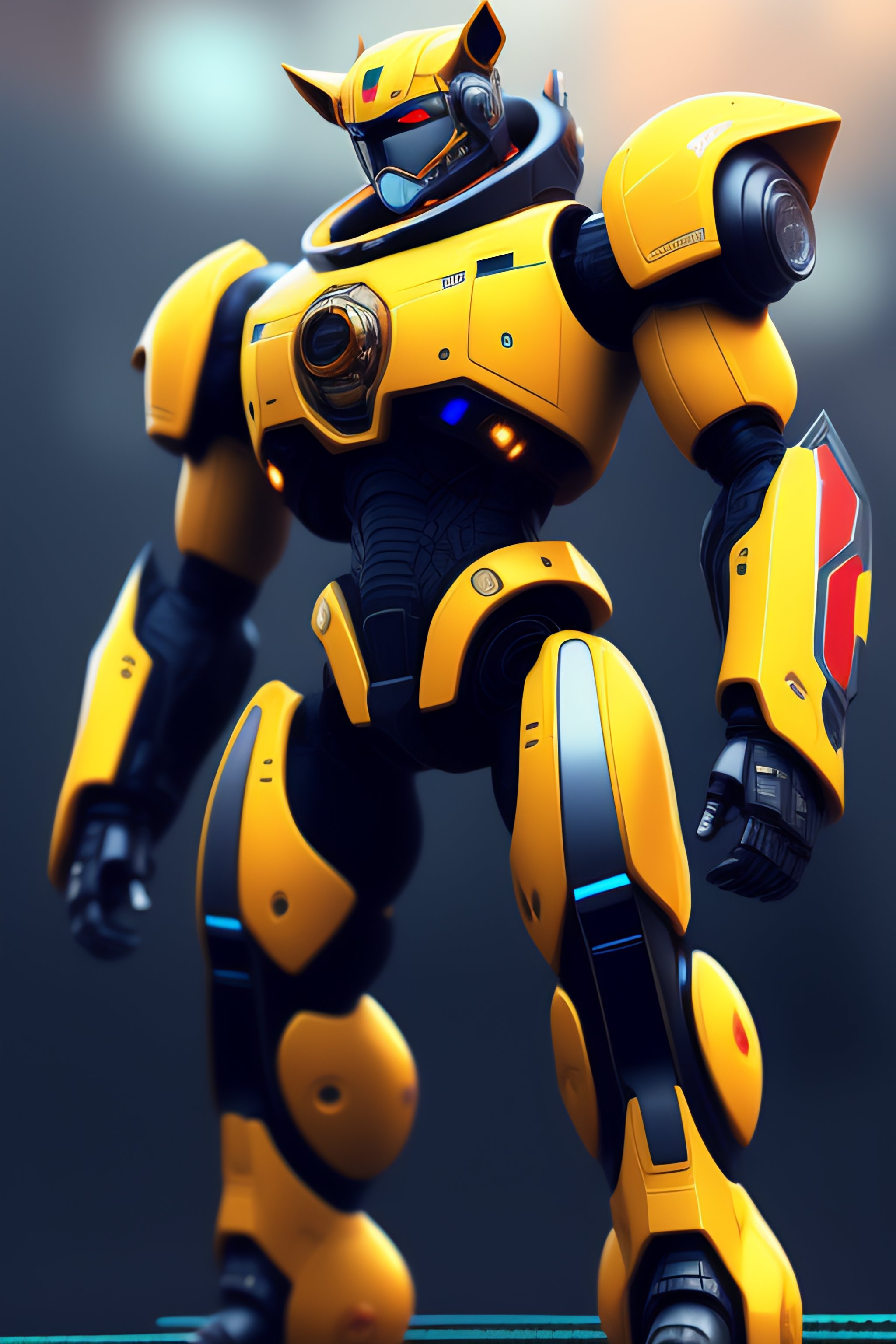 Lexica - Voltron, full body cinematic style digital art render with ...