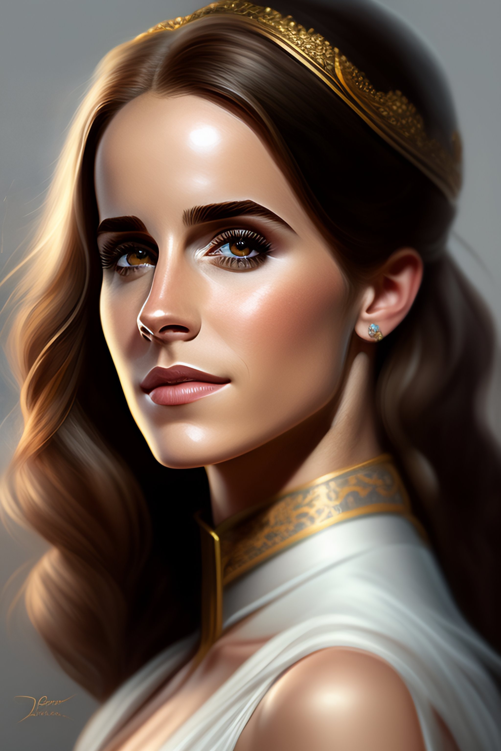 Lexica - Tania bann as emma watson princess, digital painting ...