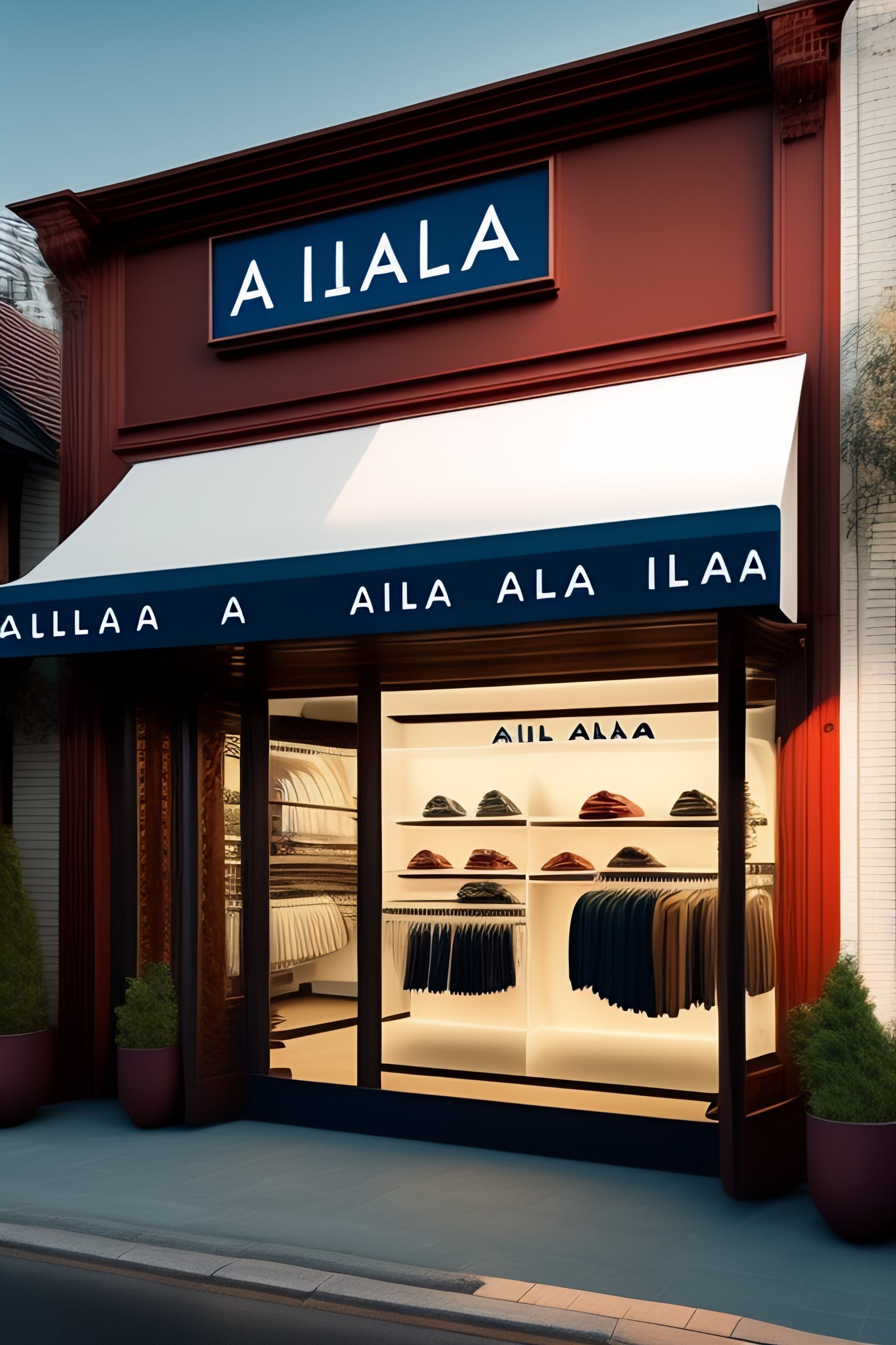 Lexica - Clothing store logo with the name Aila