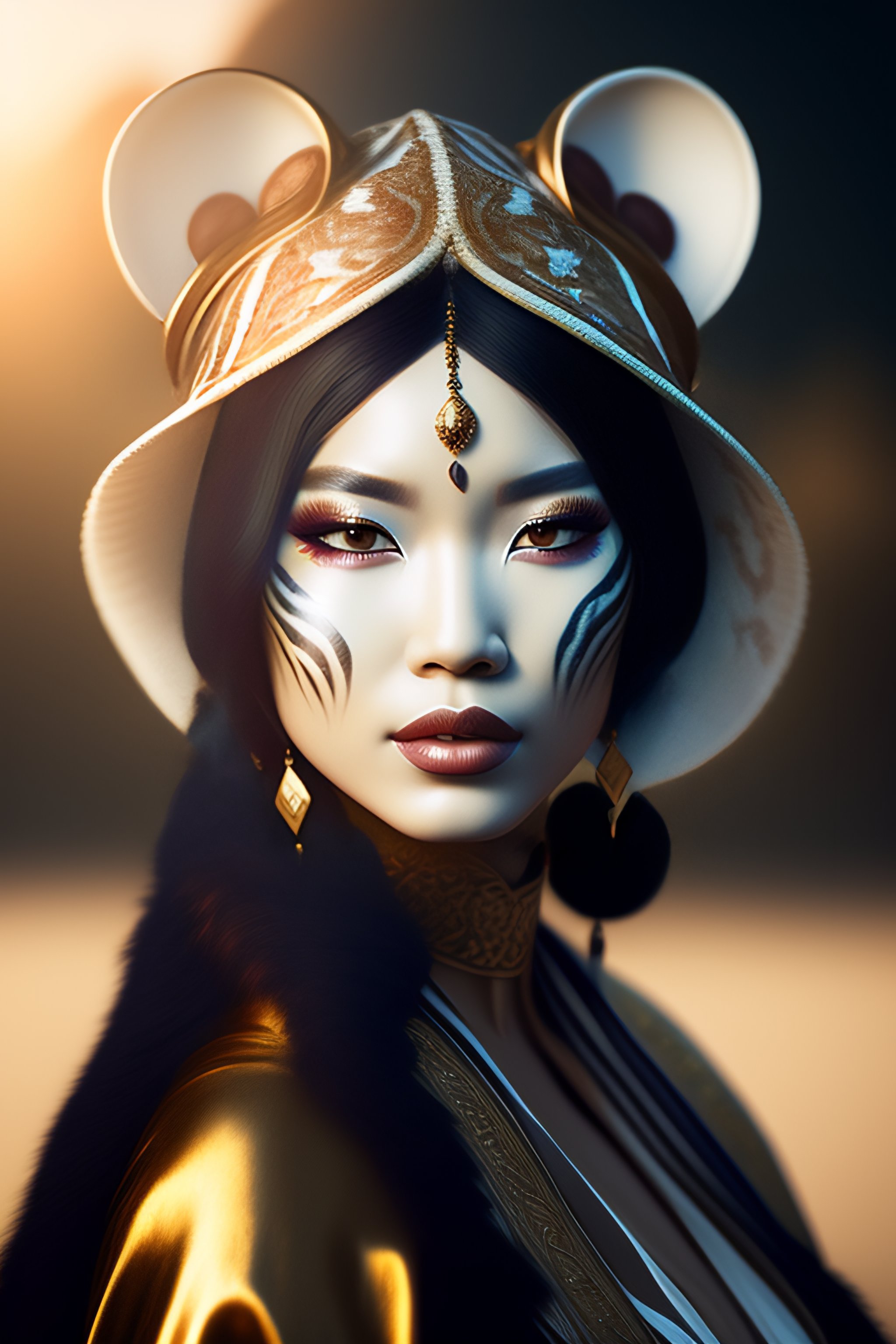 Lexica - Photographic portrait of a stunningly beautiful renaissance ...