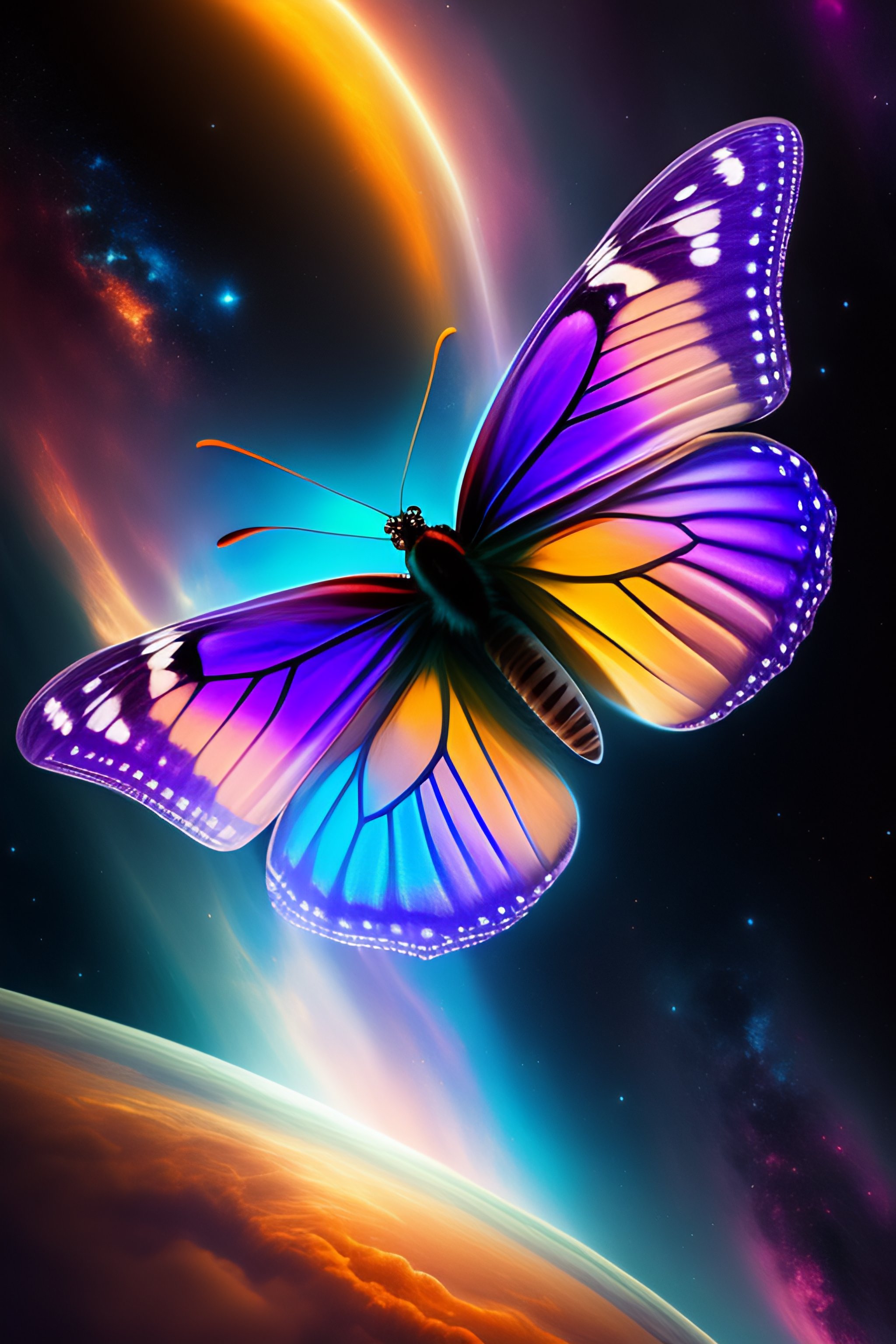 Lexica Butterfly In Space
