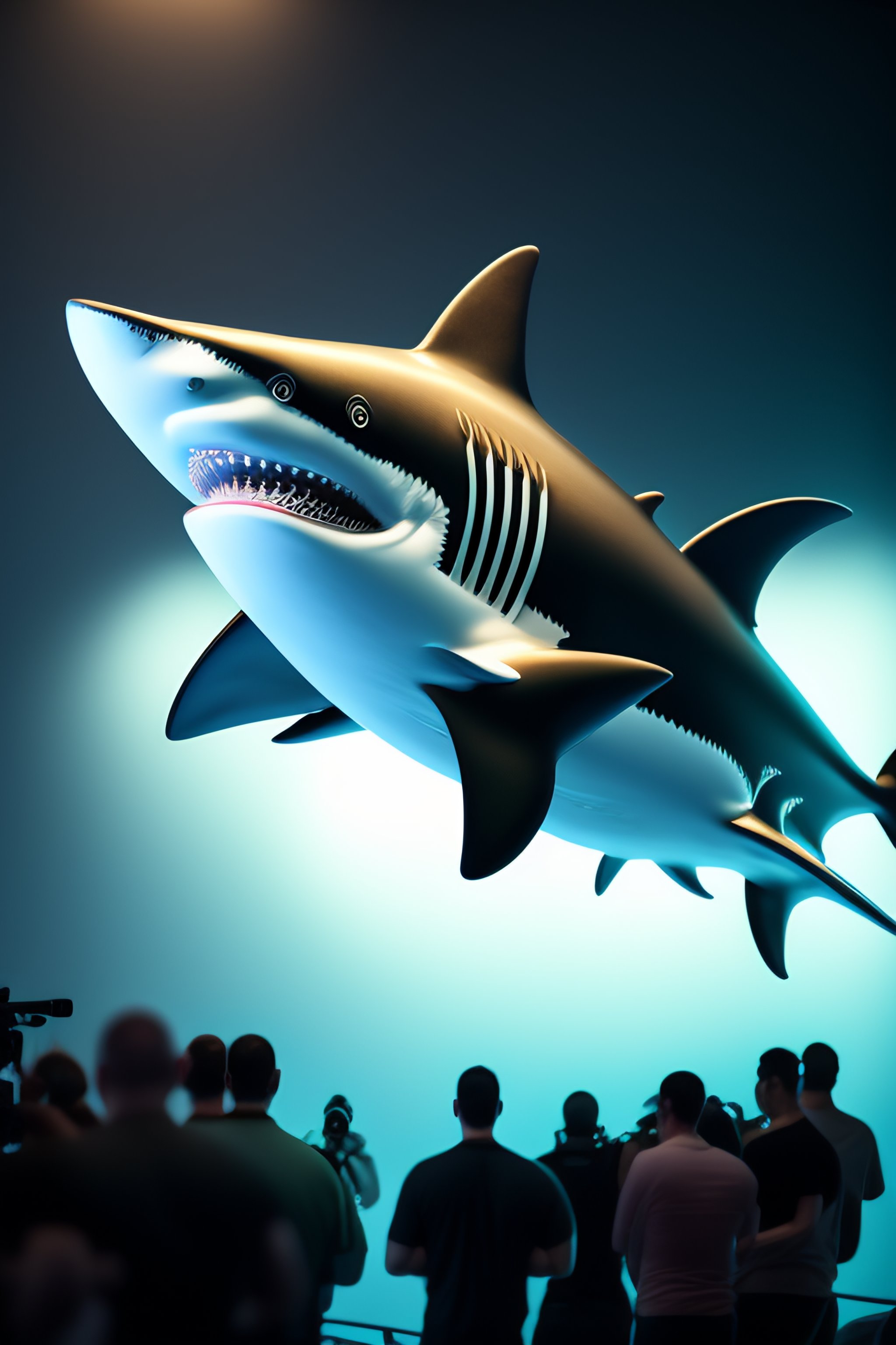 Lexica - Shark animatronic, big, human sized, dynamic lighting, fine ...