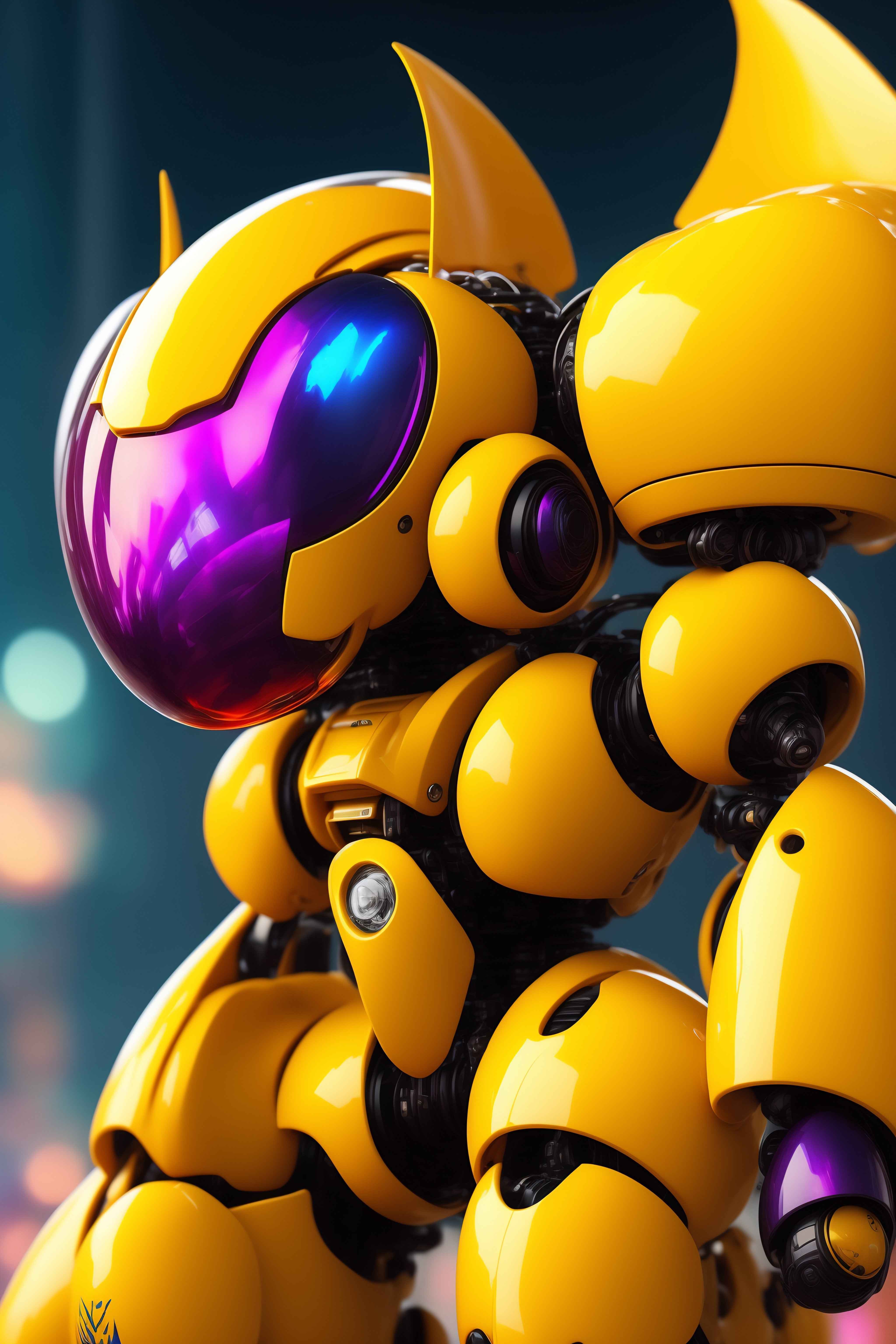 Lexica - A real life portrait of a rainbow medical assasin robot ...