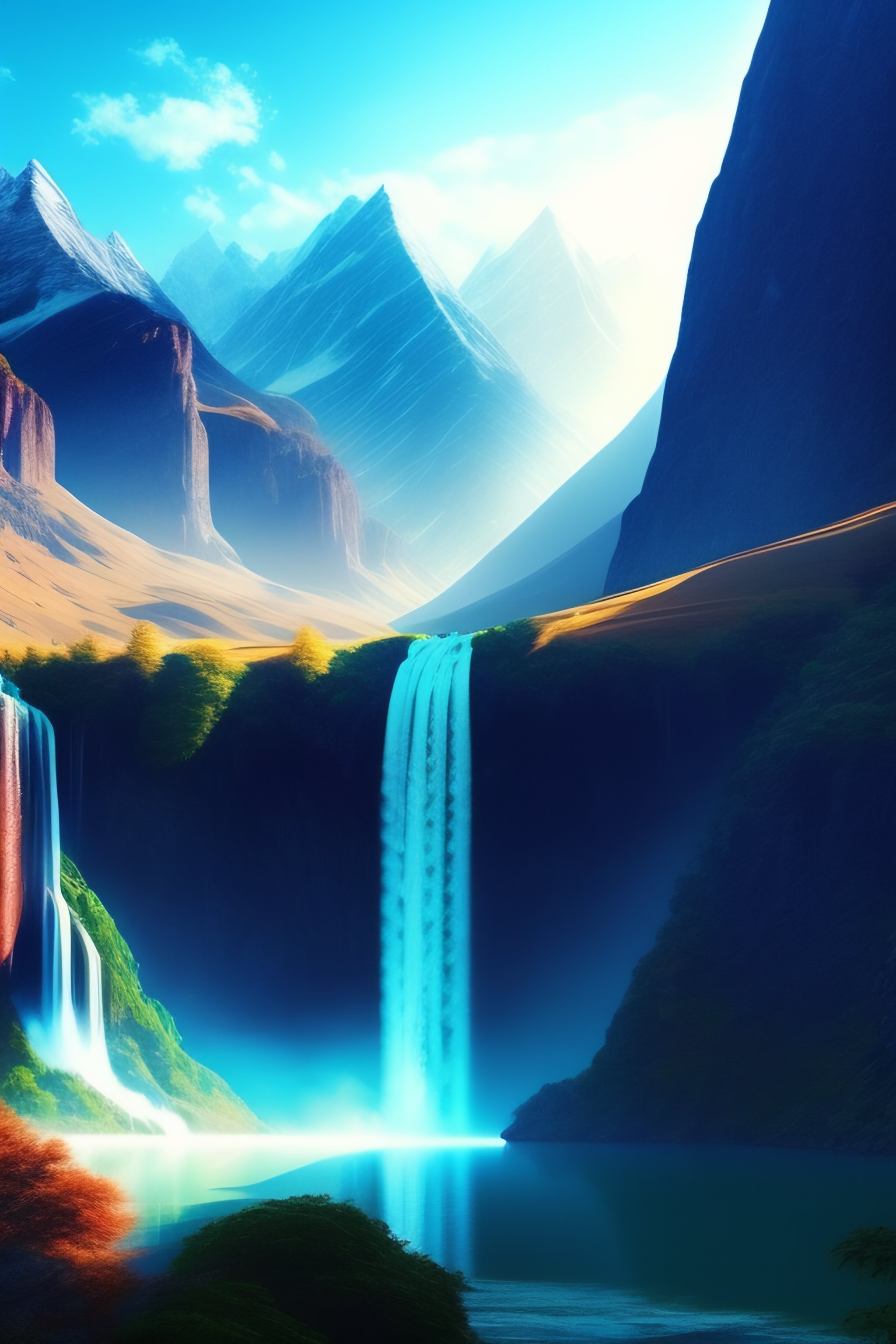 Lexica - Beautiful mountain valley, cinegraphic, very very very ...